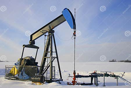 Alberta Oil stock photo. Image of equipment, snow, exploration - 3873880