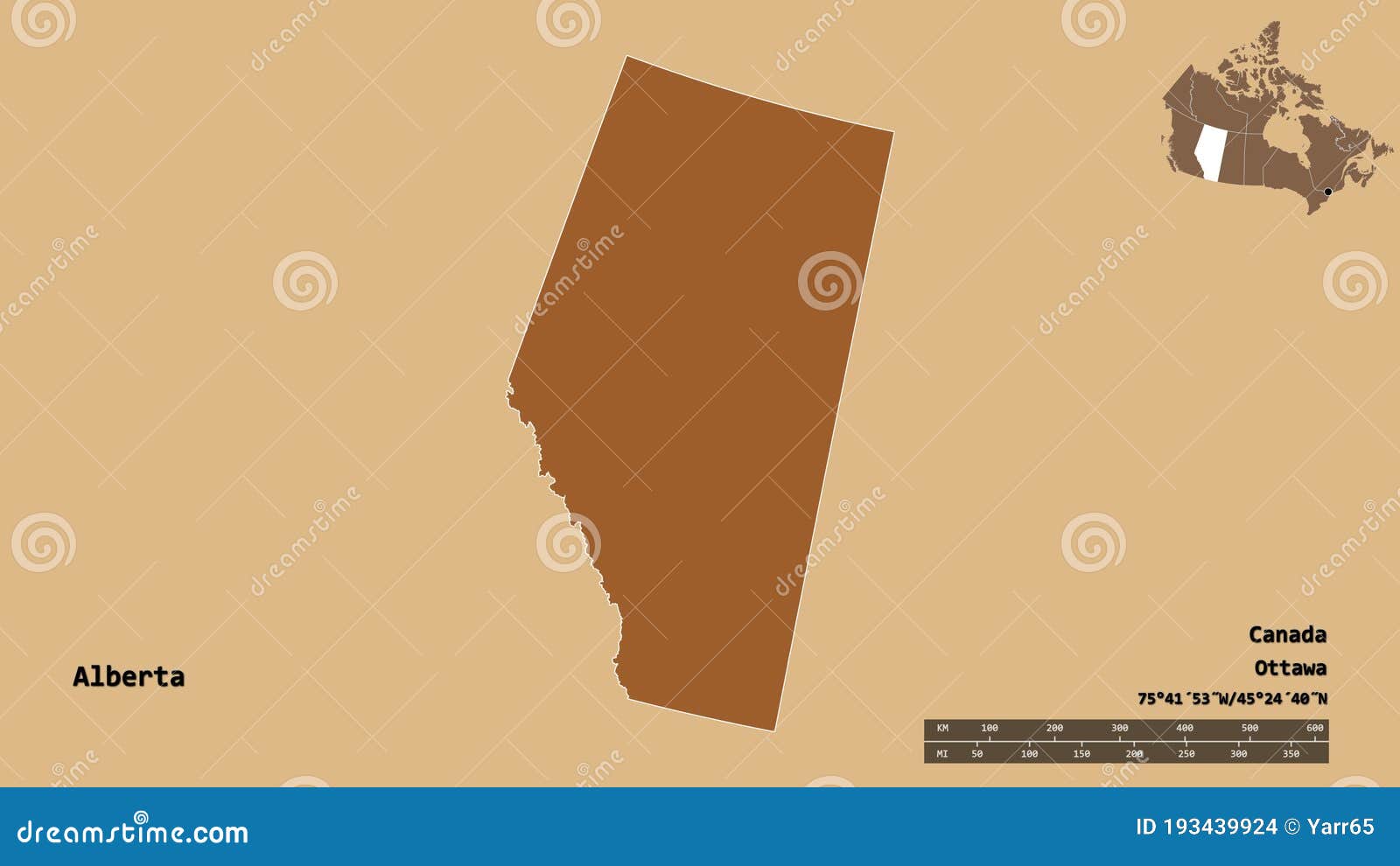 Alberta, Province of Canada, Zoomed. Pattern Stock Illustration ...