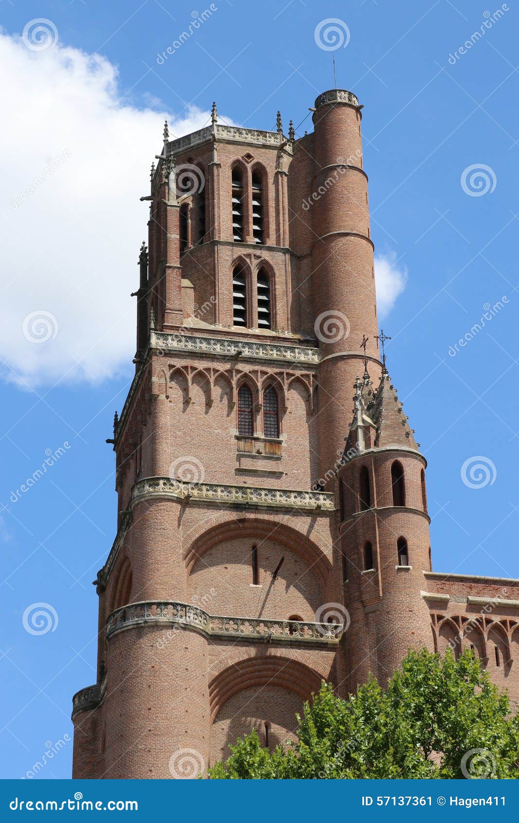Albi Cathedral stock image. Image of berbie, albi, french - 57137361