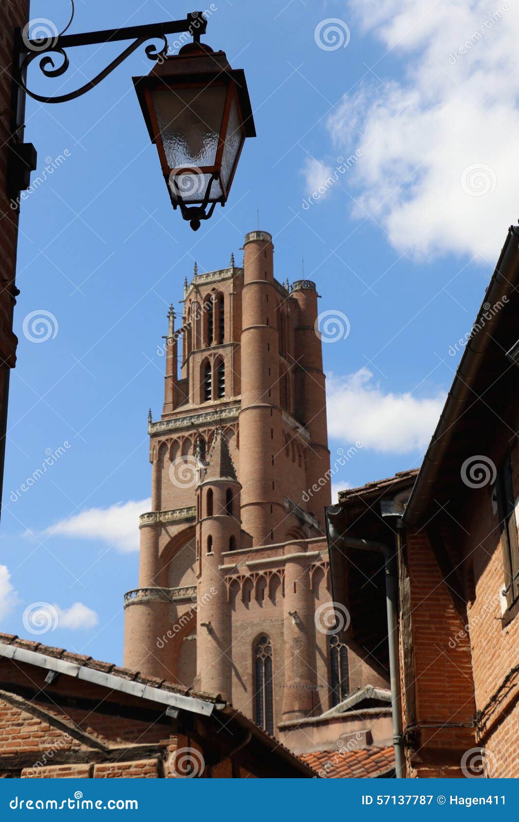 Albi Cathedral stock image. Image of episcopal, palace - 57137787