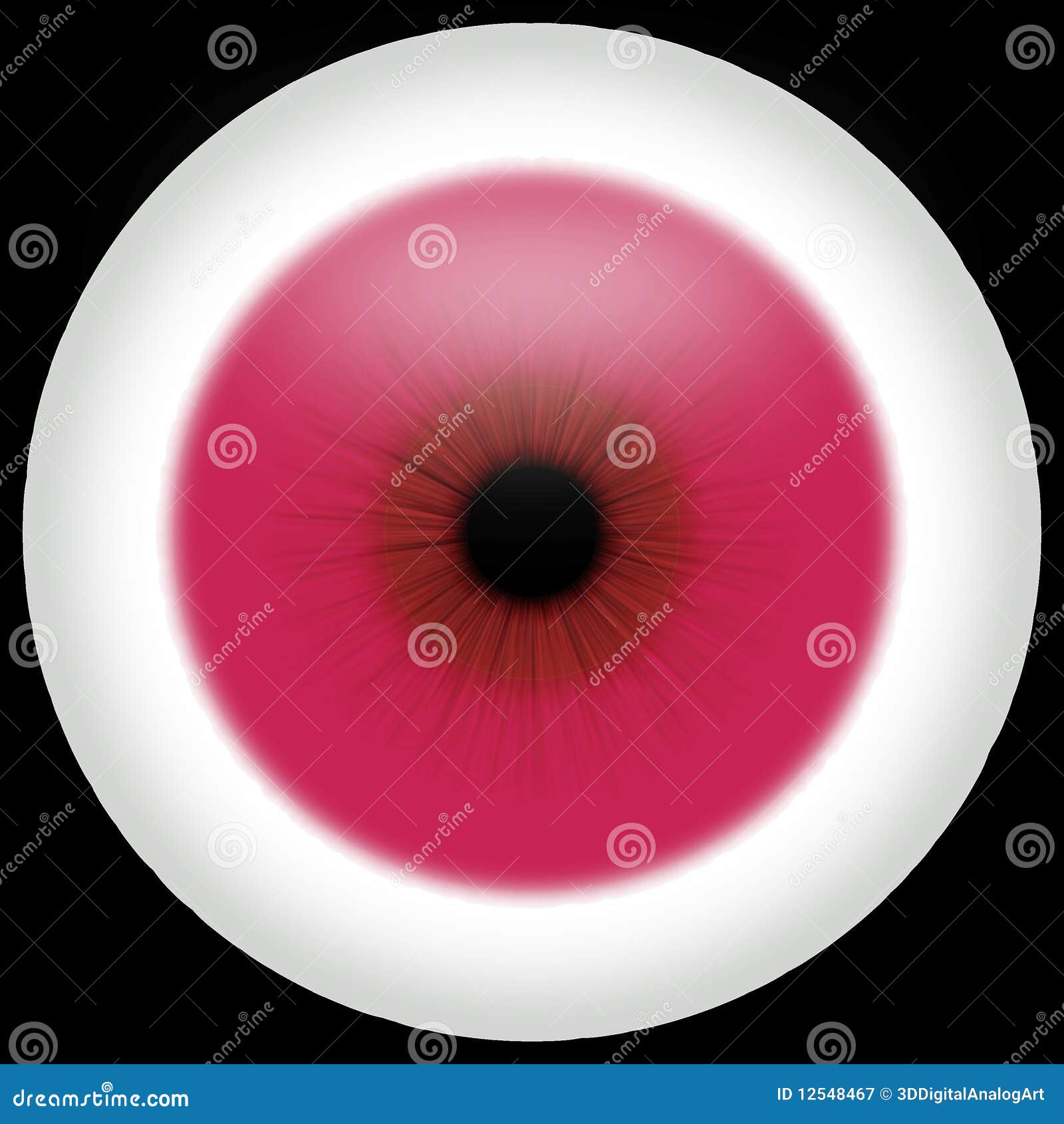 Albino Eye stock vector. Illustration of aberration, body - 12548467