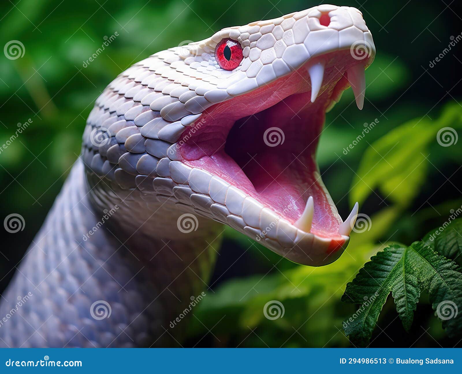 Albino snake stock illustration. Illustration of majestic - 294986513
