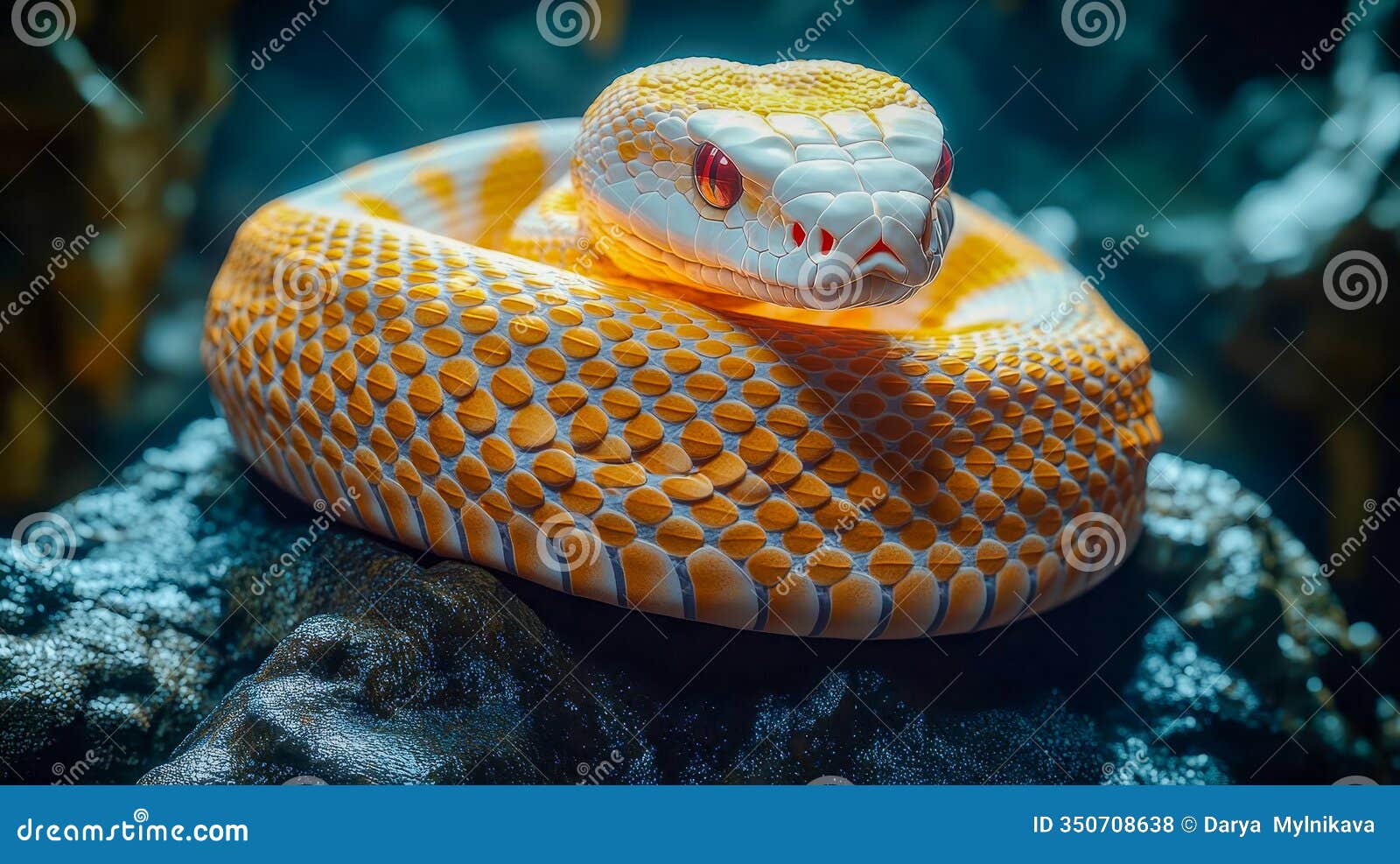 Albino Snake Royalty-Free Cartoon | CartoonDealer.com #294986513