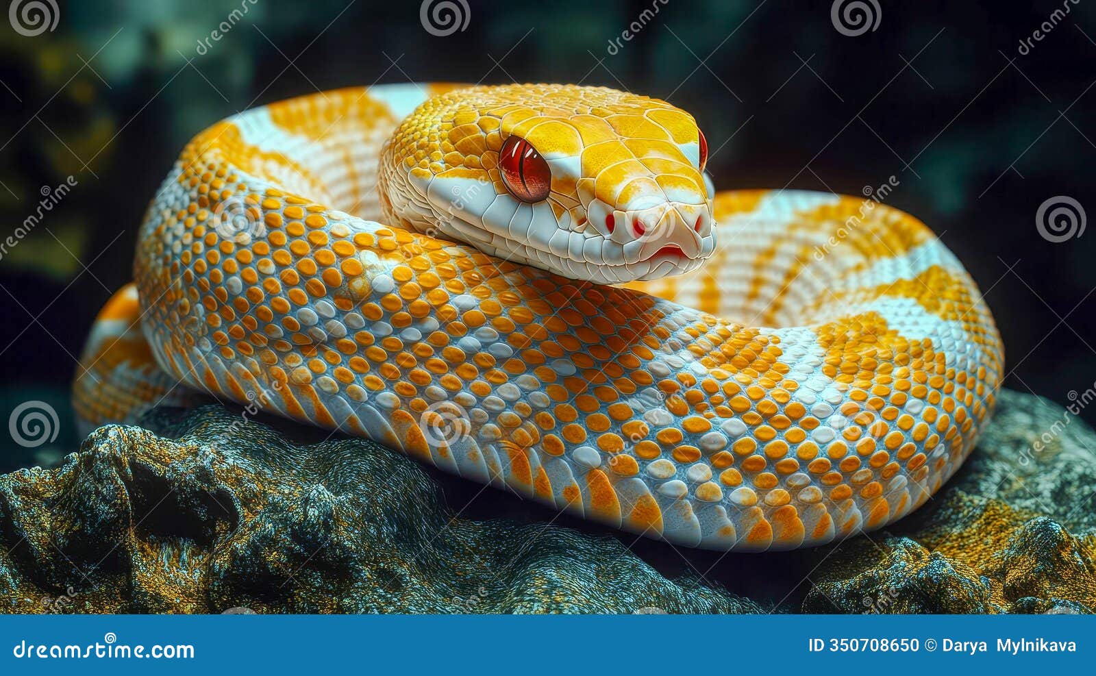 Albino Snake Royalty-Free Cartoon | CartoonDealer.com #294986513