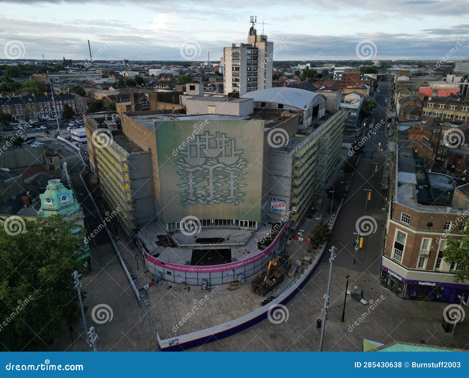 Albion Square Development Demolition and Redevelopment Project. Stock ...