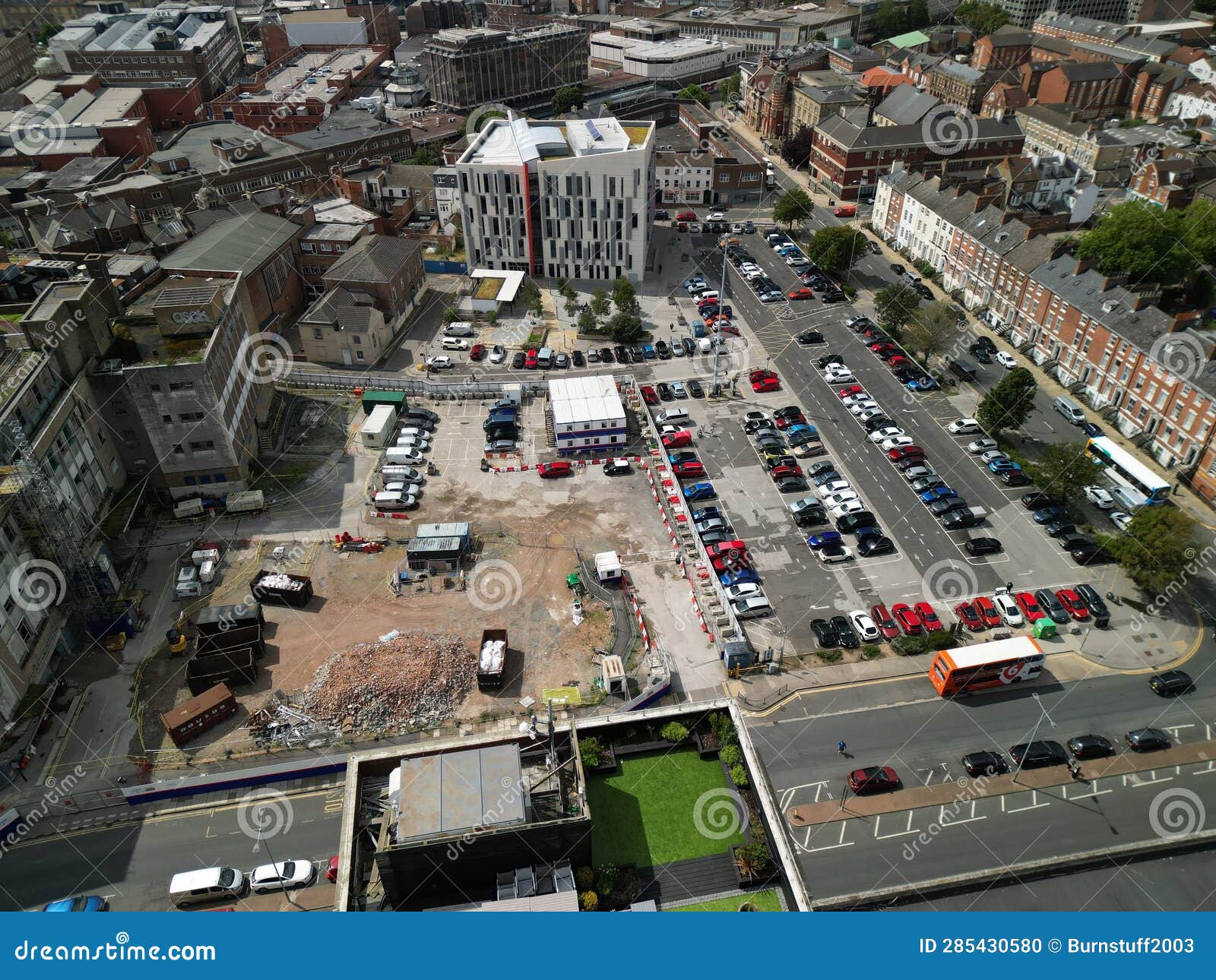 Albion Square Development Demolition and Redevelopment Project. Stock ...