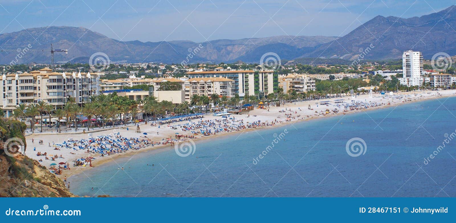 Albir Beach stock image. Image of dreamland, land, holidays - 28467151