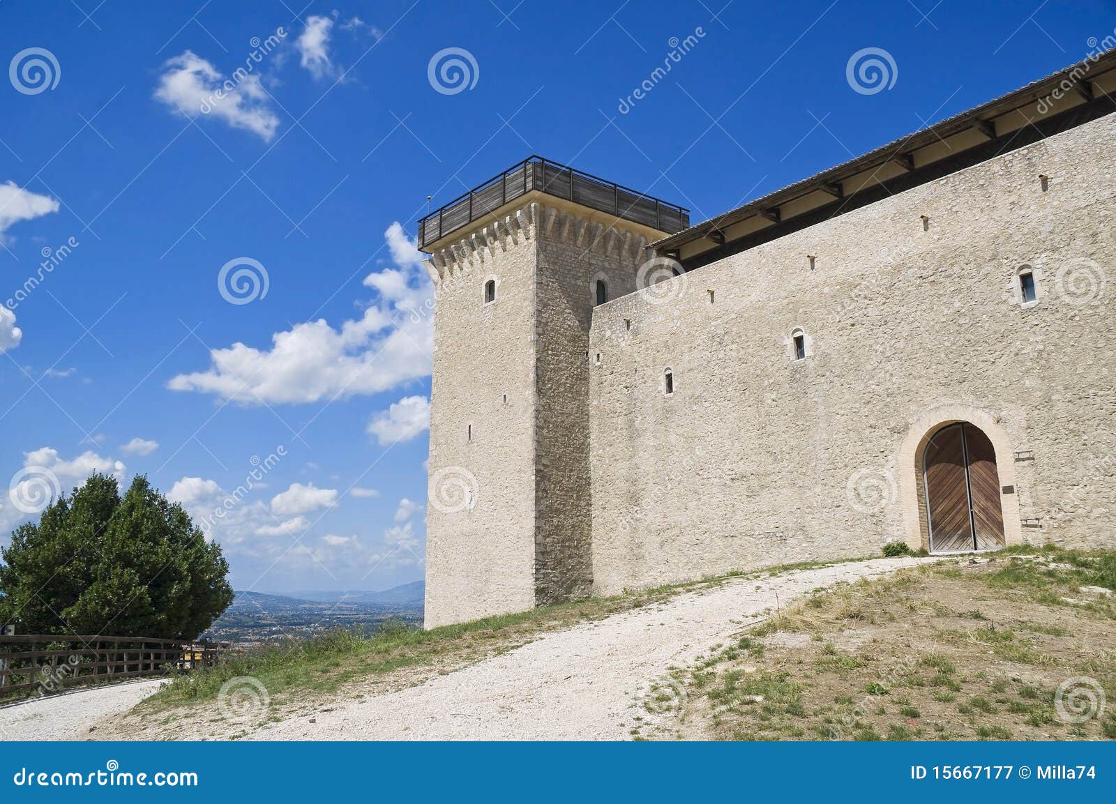 Albornoz Fortress. Spoleto. Umbria Stock Image - Image of albornoz ...