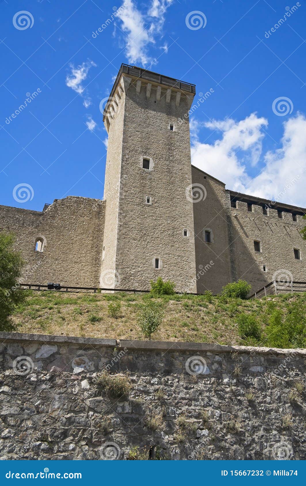 Albornoz Fortress. Spoleto. Umbria Stock Photo - Image of italy ...