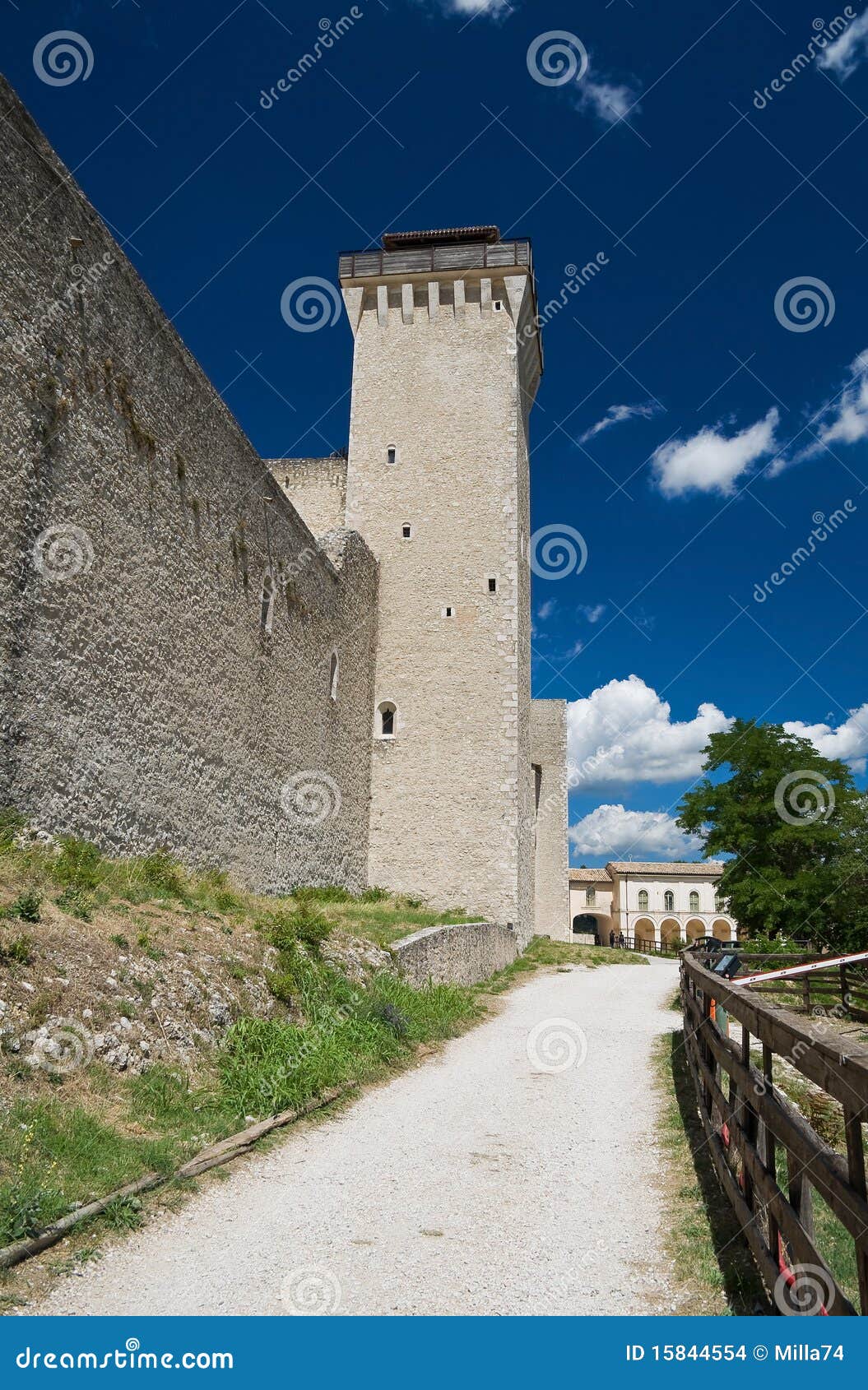 Albornoz Fortress. Spoleto. Umbria Stock Photo - Image of footpath ...