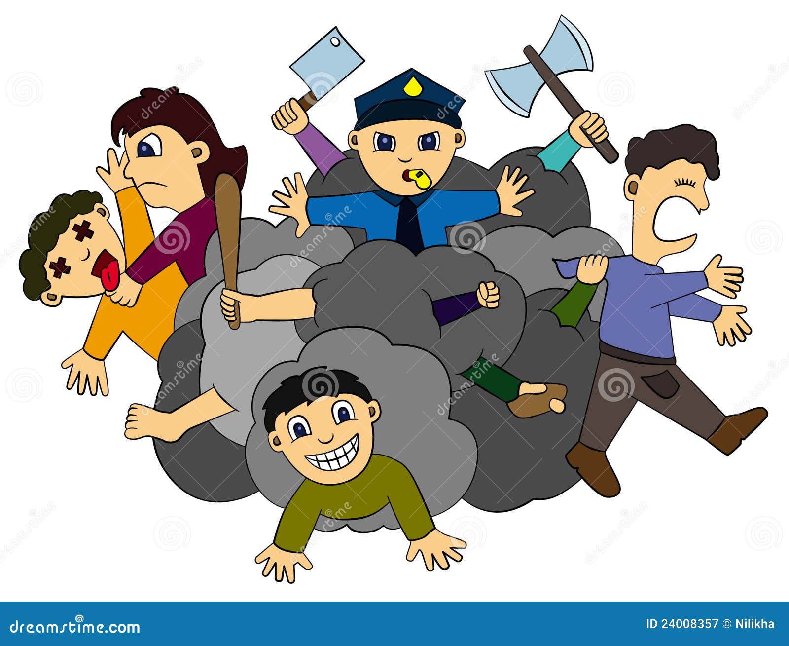 Alboroto Fotografía de archivo libre de regalías - Imagen: 24008357