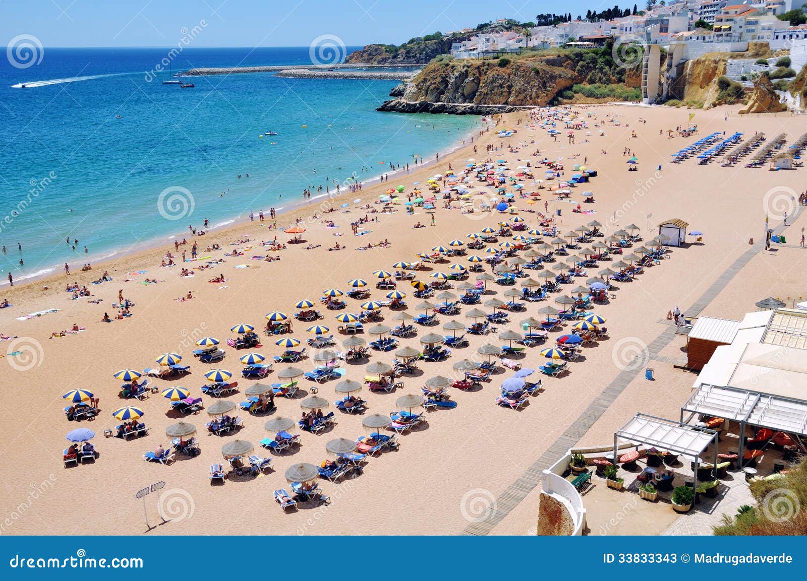 Albufeira Beach in Algrave, Portugal Editorial Stock Photo - Image of ...