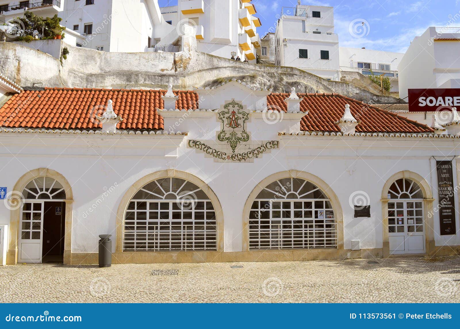 Albufeira Old Town Terracotta Roof Tiles Royalty-Free Stock Photography ...