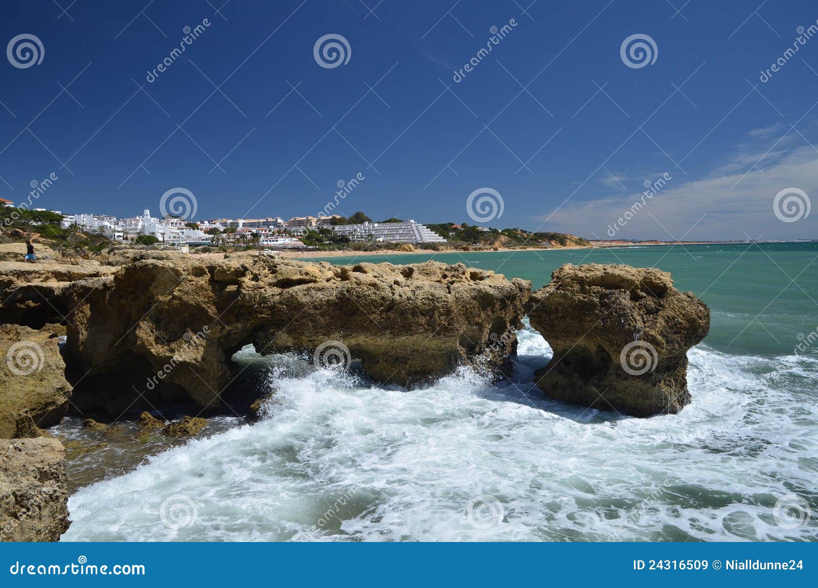 Albufiera, the Algarve, Portugal Stock Image - Image of attraction ...