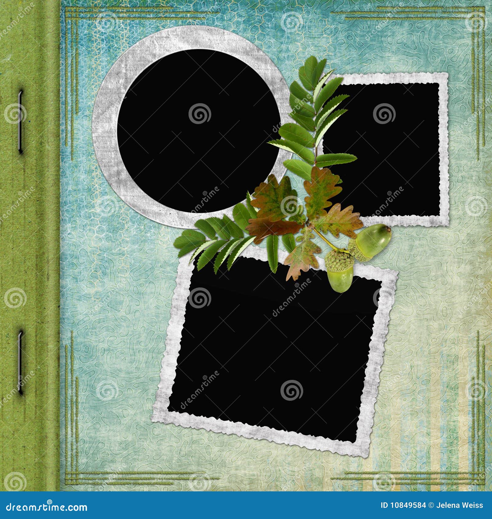 Album cover with frames stock illustration. Illustration of cardboard ...