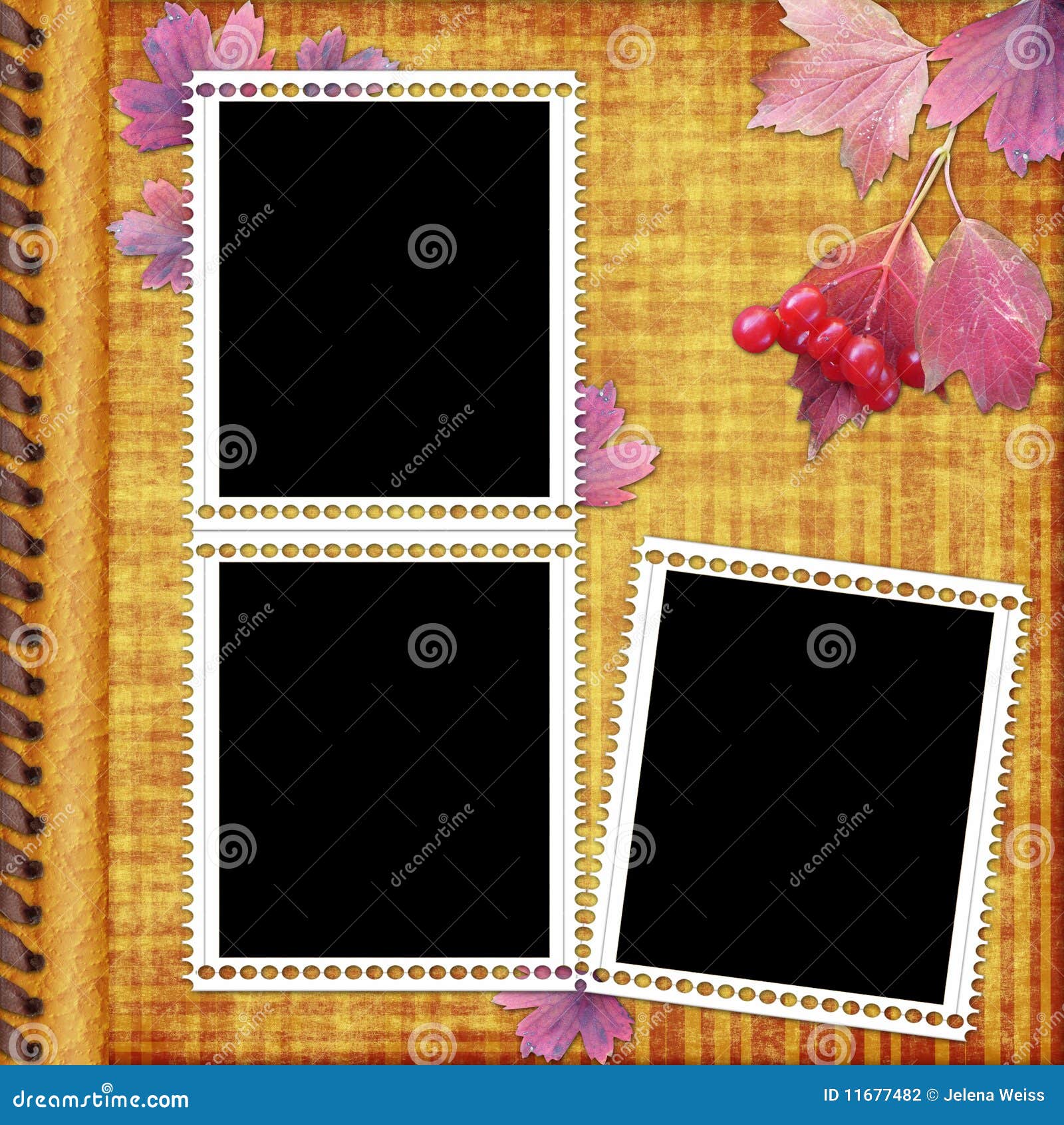 Album cover with frames stock illustration. Illustration of hole - 11677482