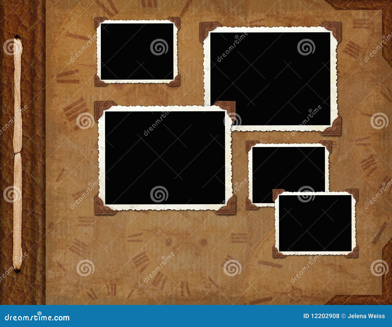 Album cover with frames stock illustration. Illustration of framework ...