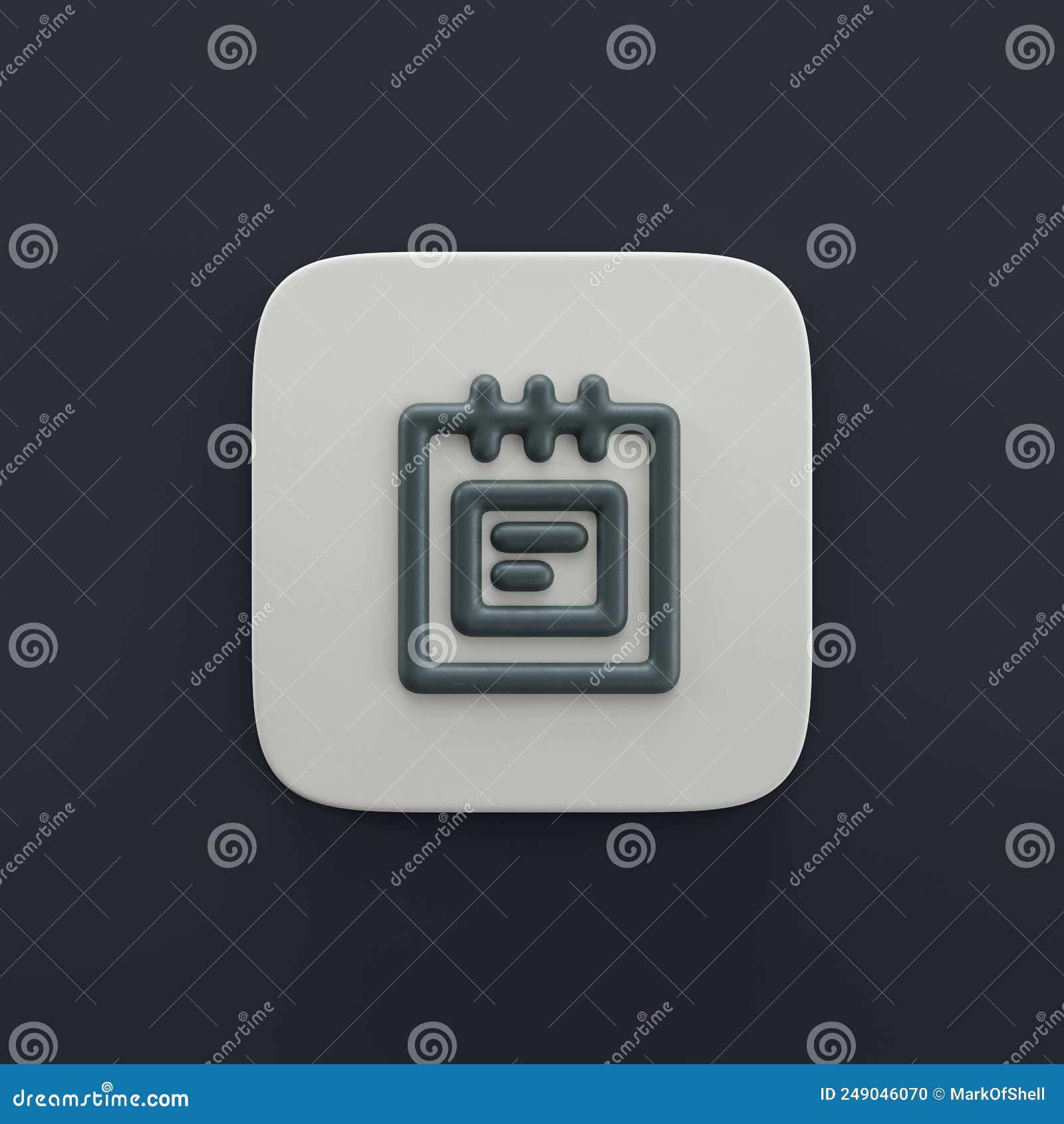 Album 3d Icon, Outilne Design and Development Icon in Grey Color on a ...
