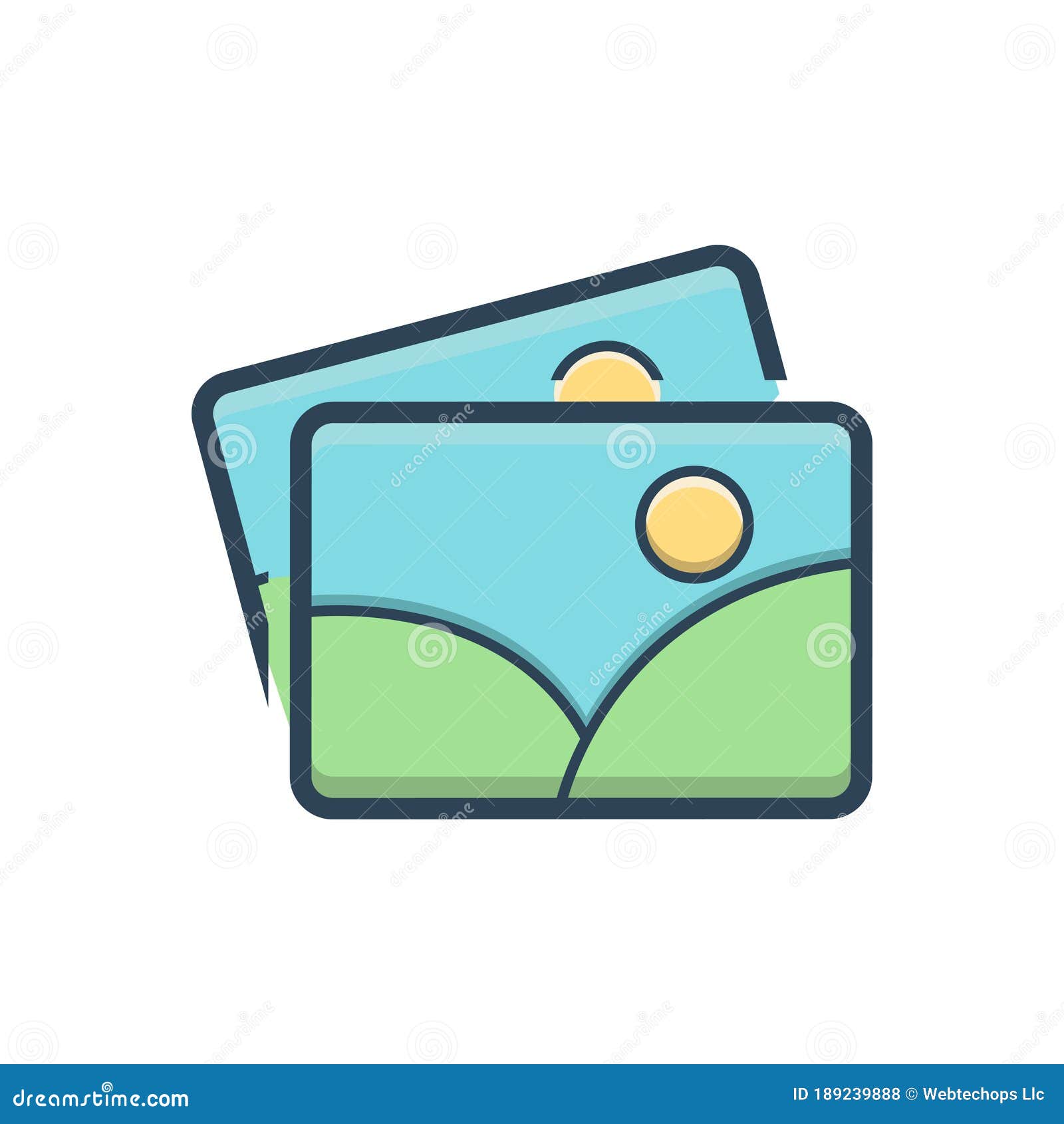 Color Illustration Icon for Album, Images and Picture Stock ...