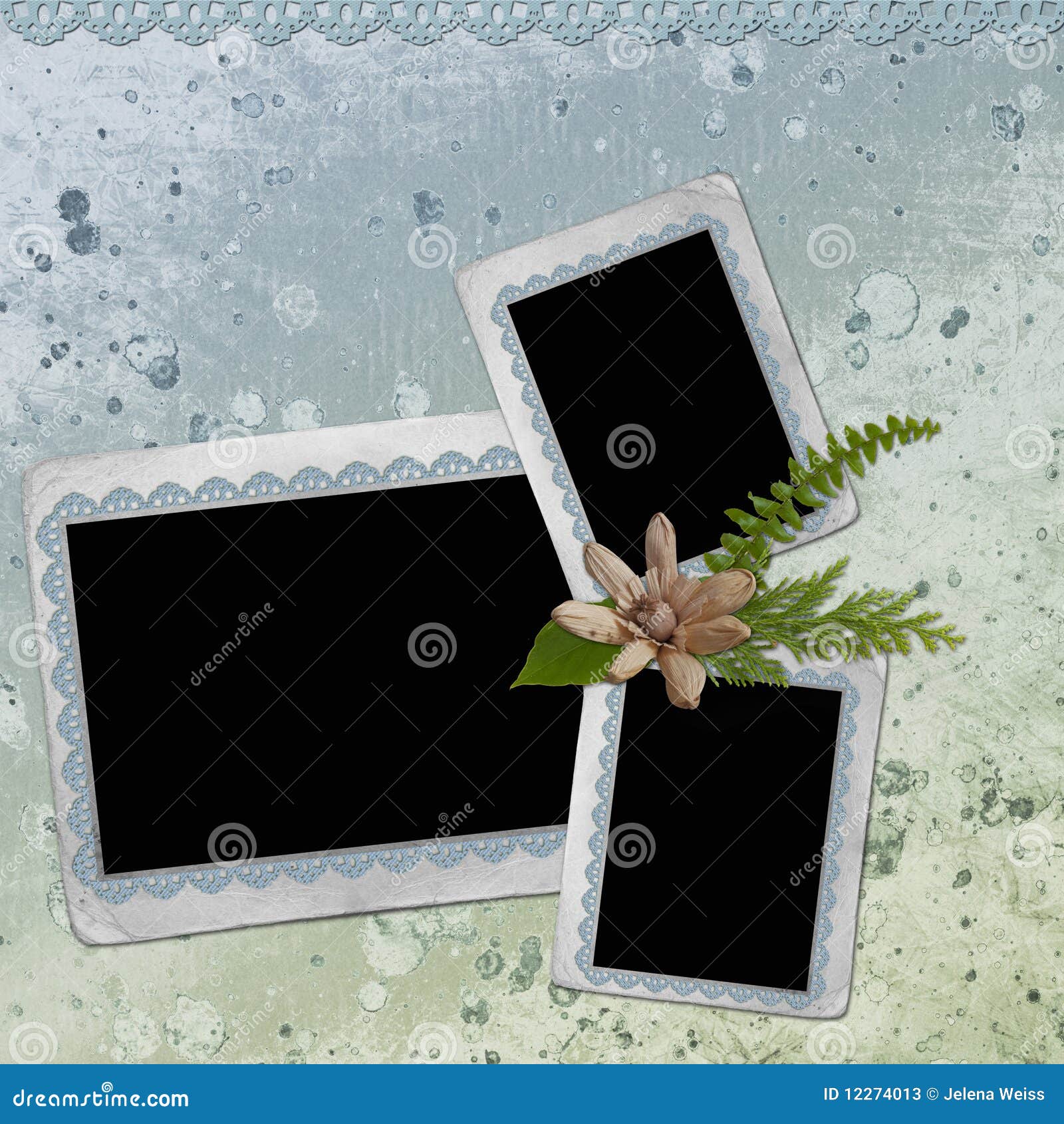 Album page stock illustration. Illustration of green - 12274013