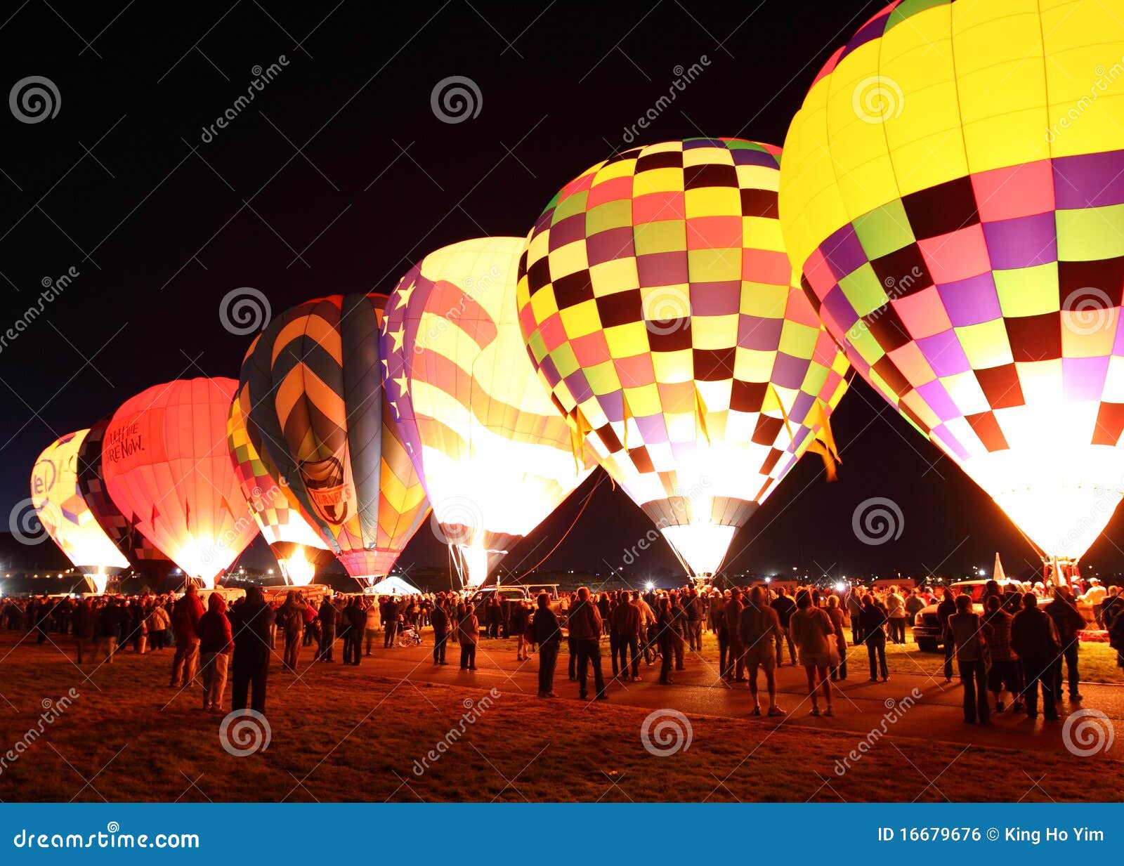 Albuquerque Balloon Fiesta Floating Balloons Royalty-Free Stock ...