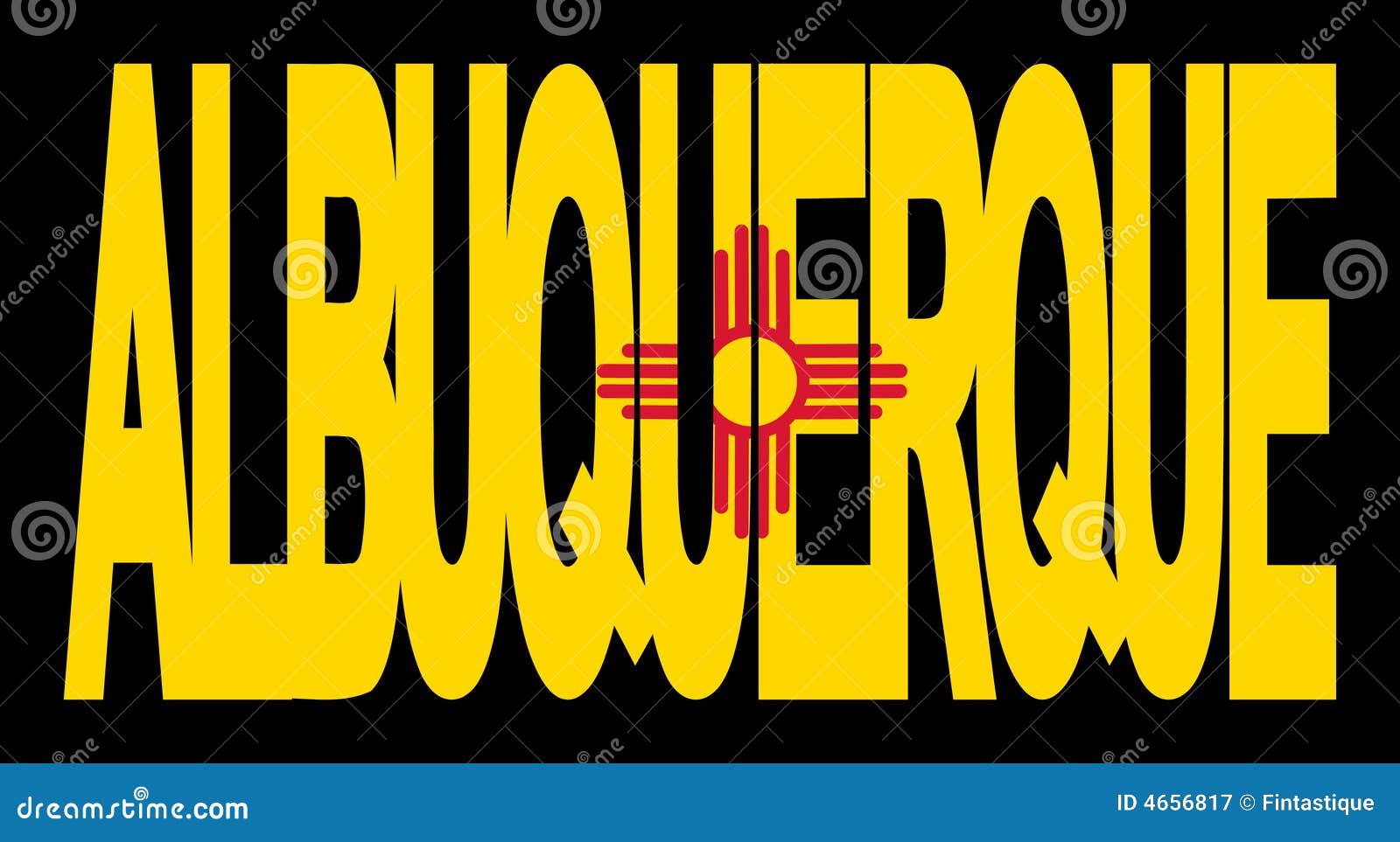 Albuquerque New Mexico Flag Stock Vector - Illustration of albuquerque ...