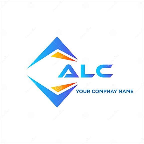 ALC Abstract Technology Logo Design on White Background. ALC Creative Initials Stock Vector ...