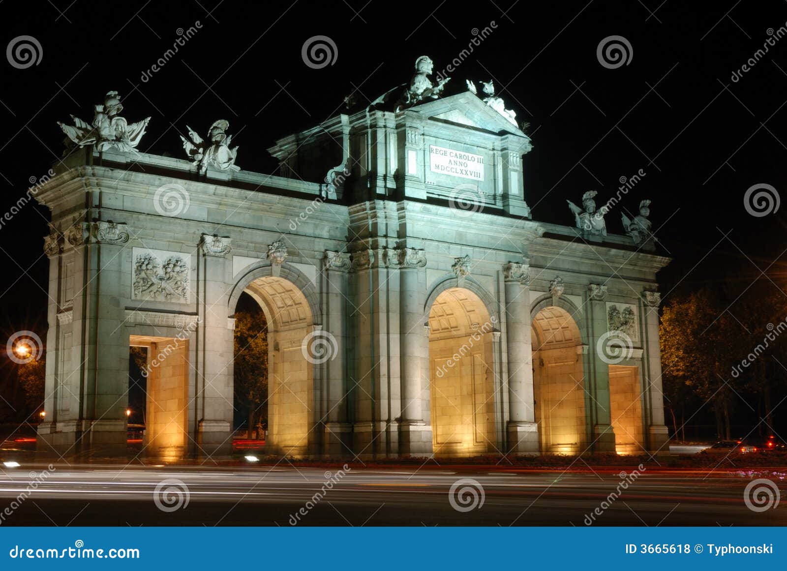 Alcala Arch in Madrid Spain Stock Photo - Image of historical, alcala ...