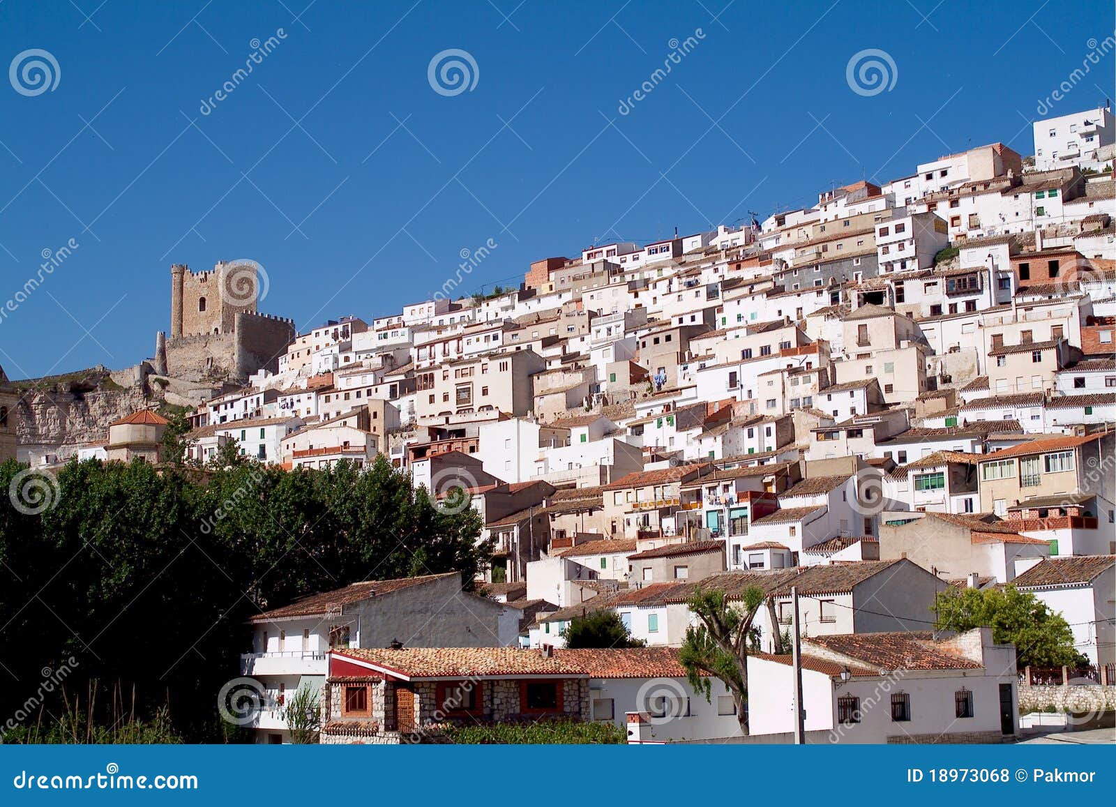 Alcala Del Jucar (Albacete) in Spain Stock Photo - Image of house ...