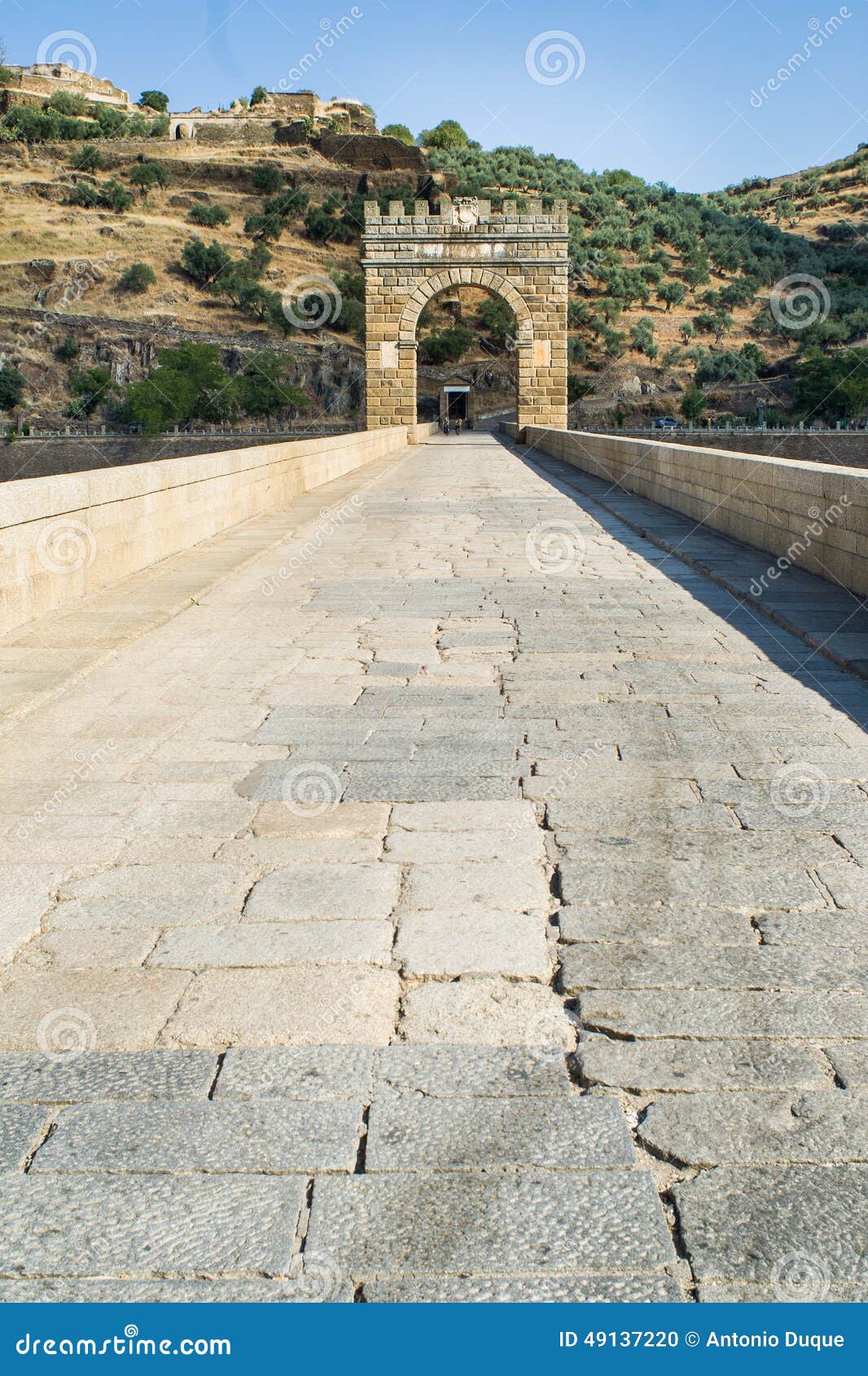 Alcantara bridge stock photo. Image of semicircular, perspective - 49137220