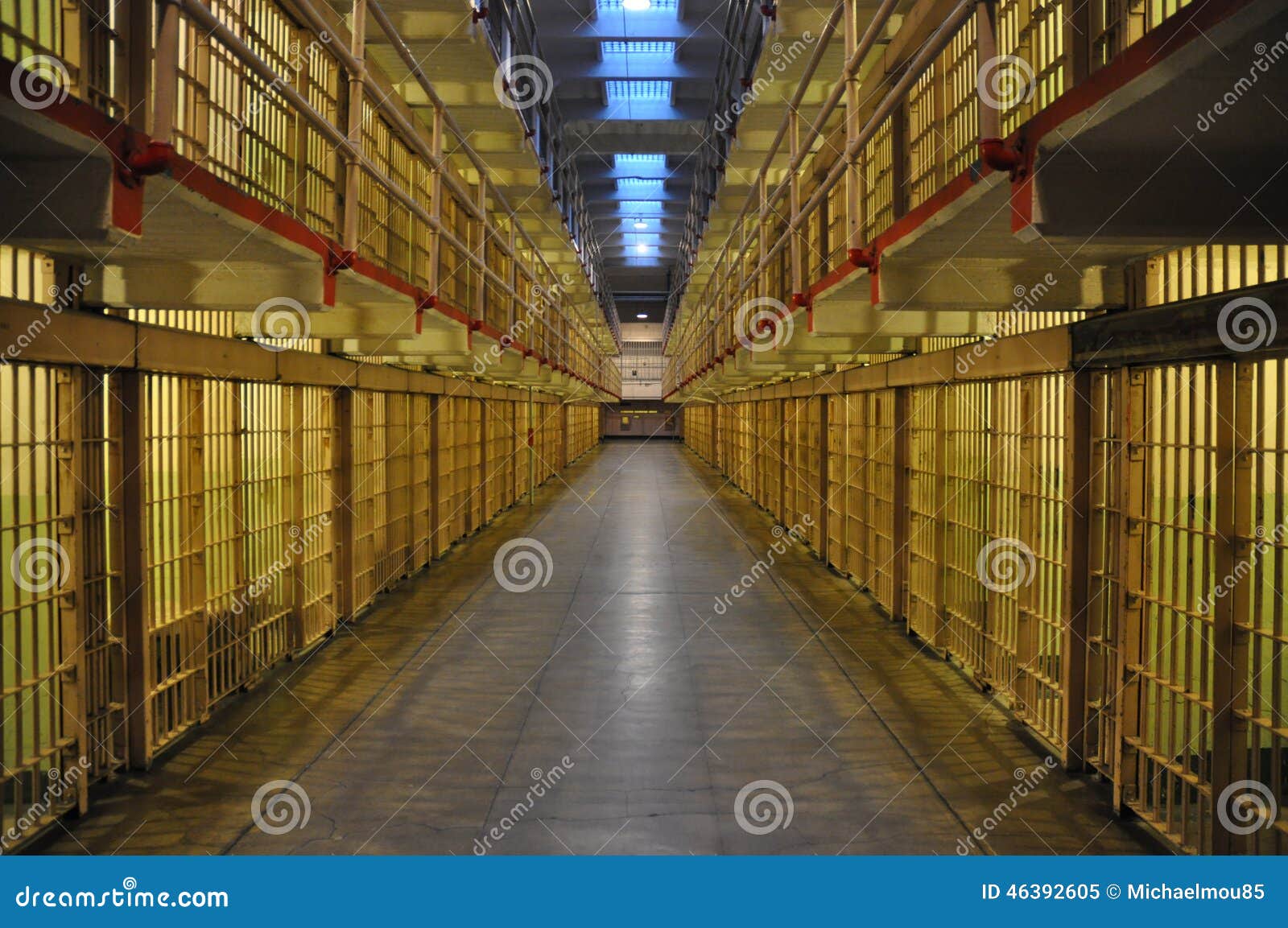 Alcatraz Cells stock image. Image of block, francisco - 46392605