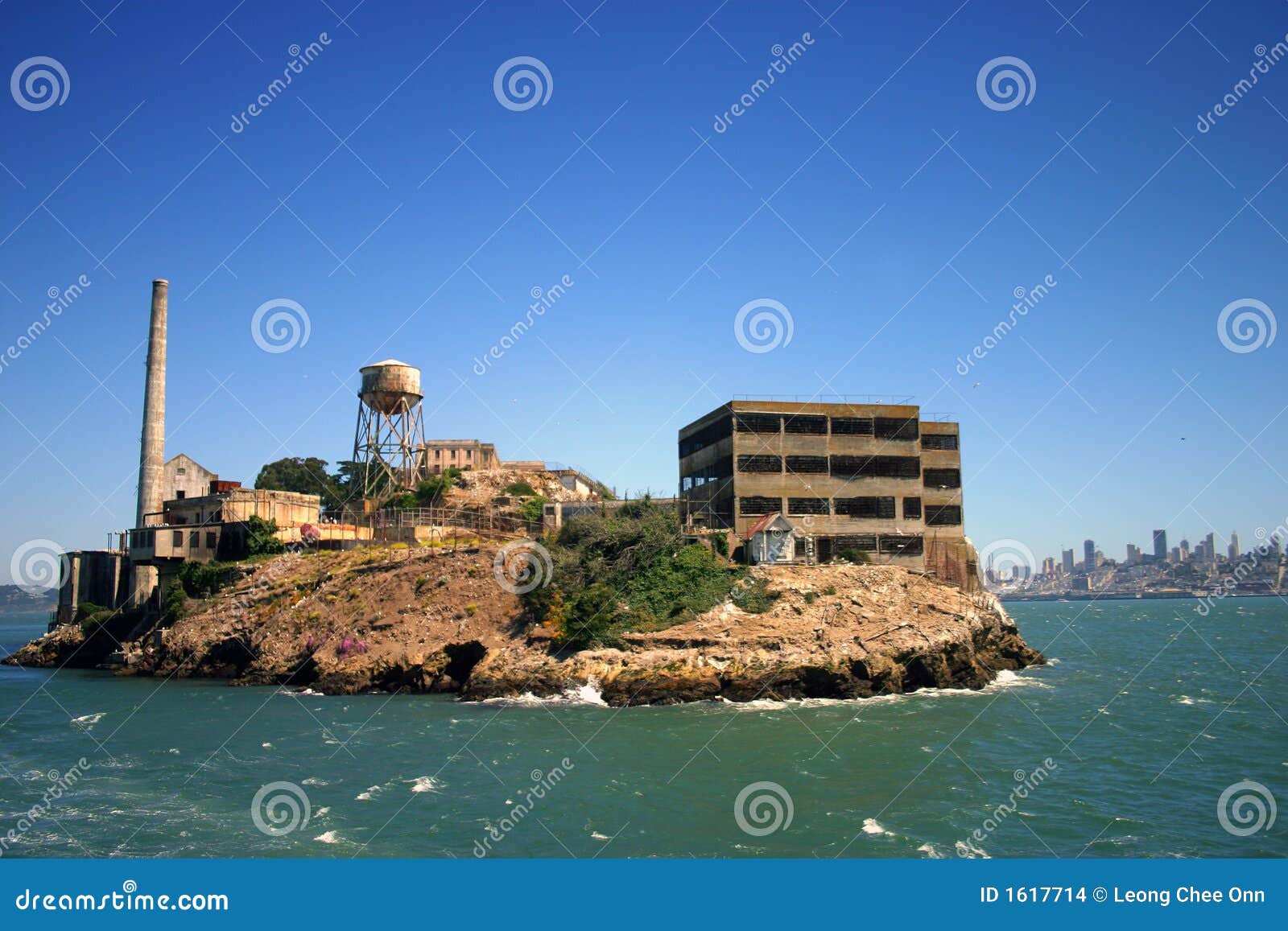 Alcatraz Insel, San Francisco Stockfoto - Bild von amerika, seebrücke ...