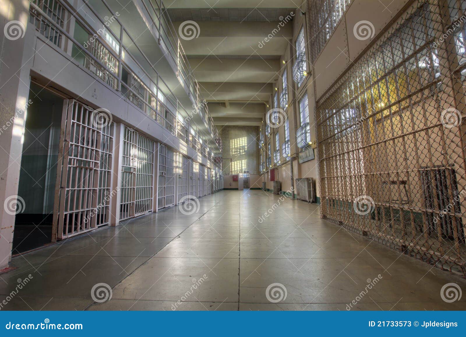 Alcatraz Island Prison Cells Stock Image - Image of island, lighthouse ...