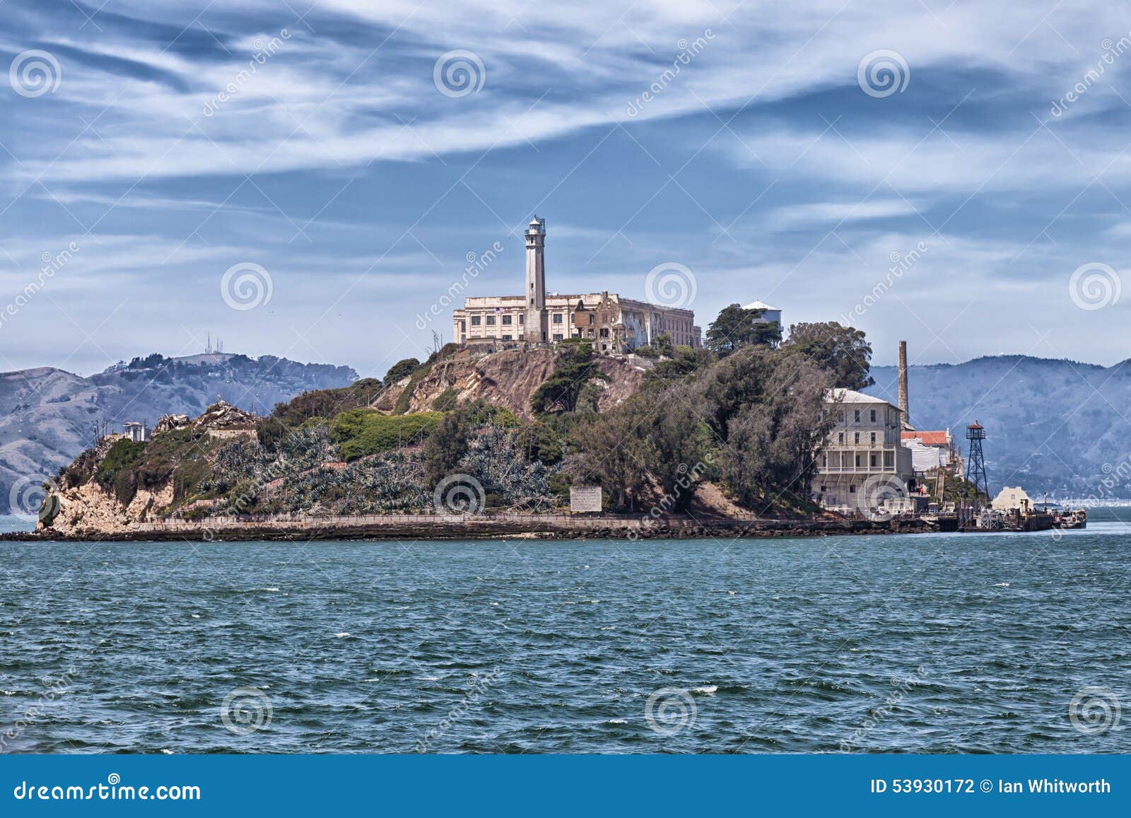 Alcatraz Island from the Water Stock Photo - Image of alcatraz, america ...