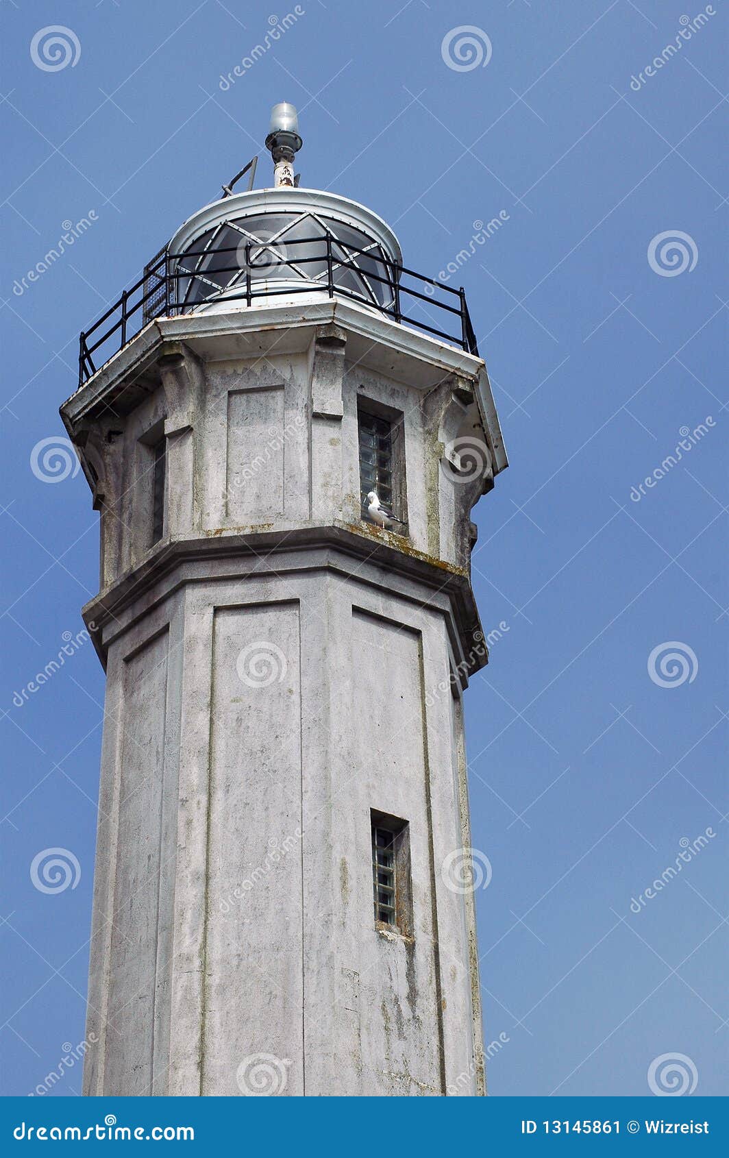 Alcatraz Lighthouse stock image. Image of tower, california - 13145861