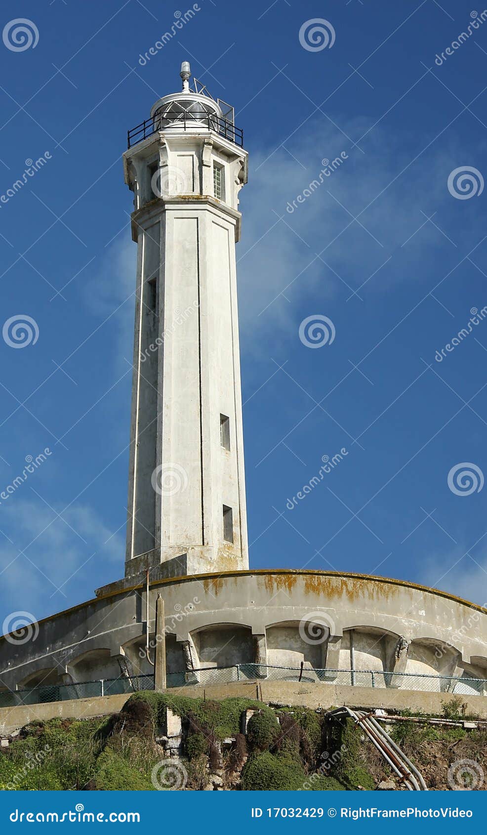 Alcatraz lighthouse stock image. Image of visit, historic - 17032429