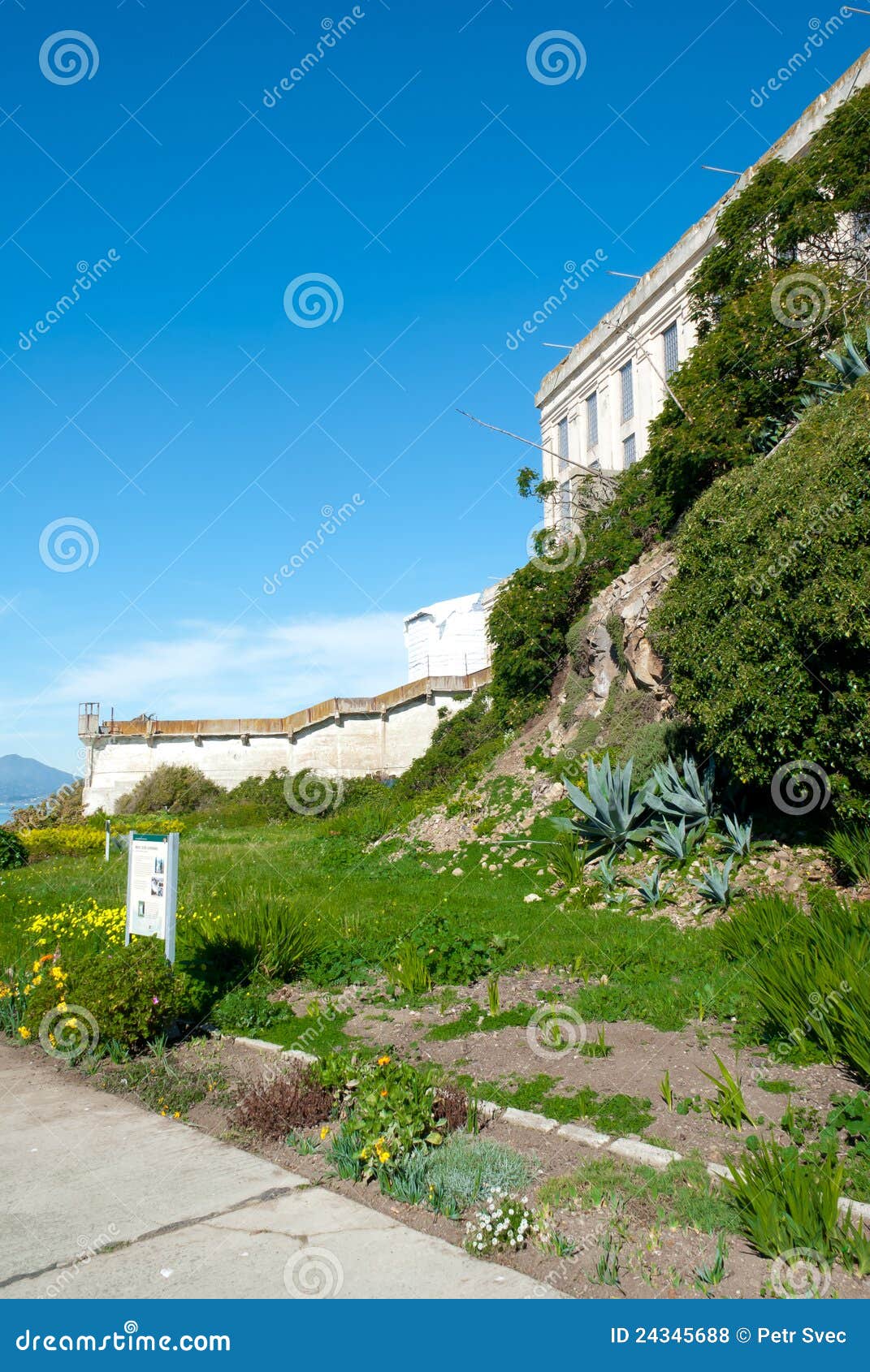 Alcatraz Penitentiary stock photo. Image of prison, crime - 24345688
