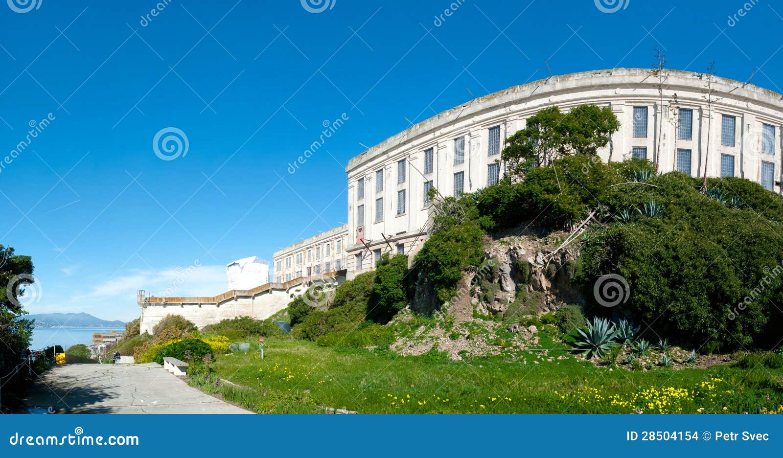Alcatraz Penitentiary stock photo. Image of island, penitentiary - 28504154
