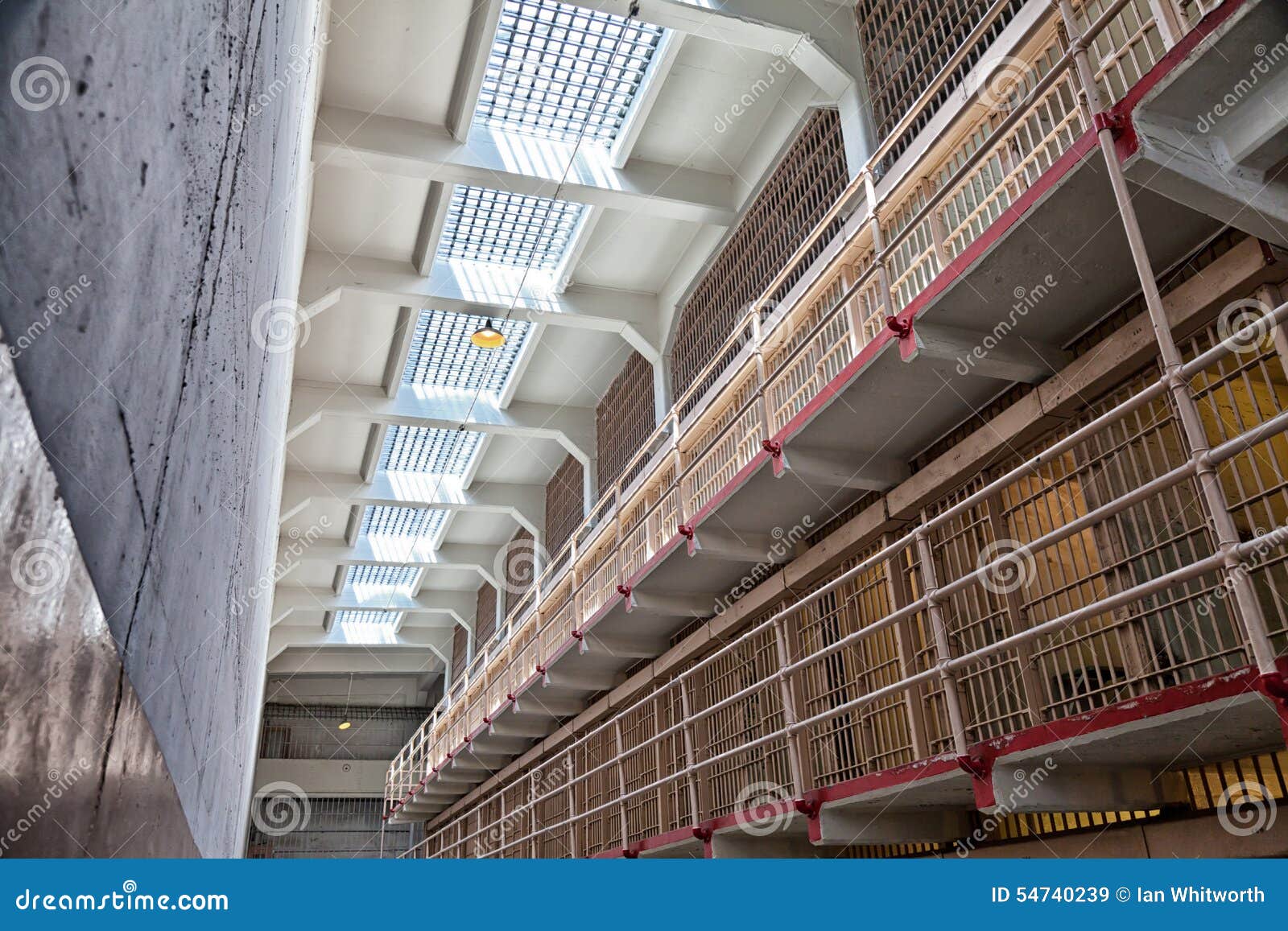 Cell Block A At Alcatraz Island Prison Stock Photography ...