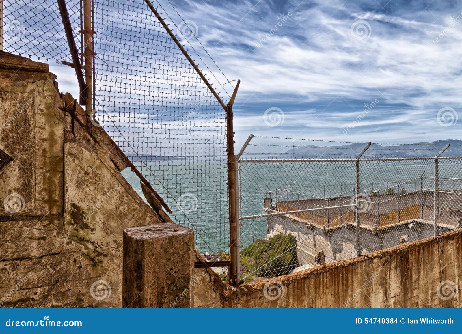 Alcatraz Prisoner Yard View Stock Photo - Image of prison, view: 54740384