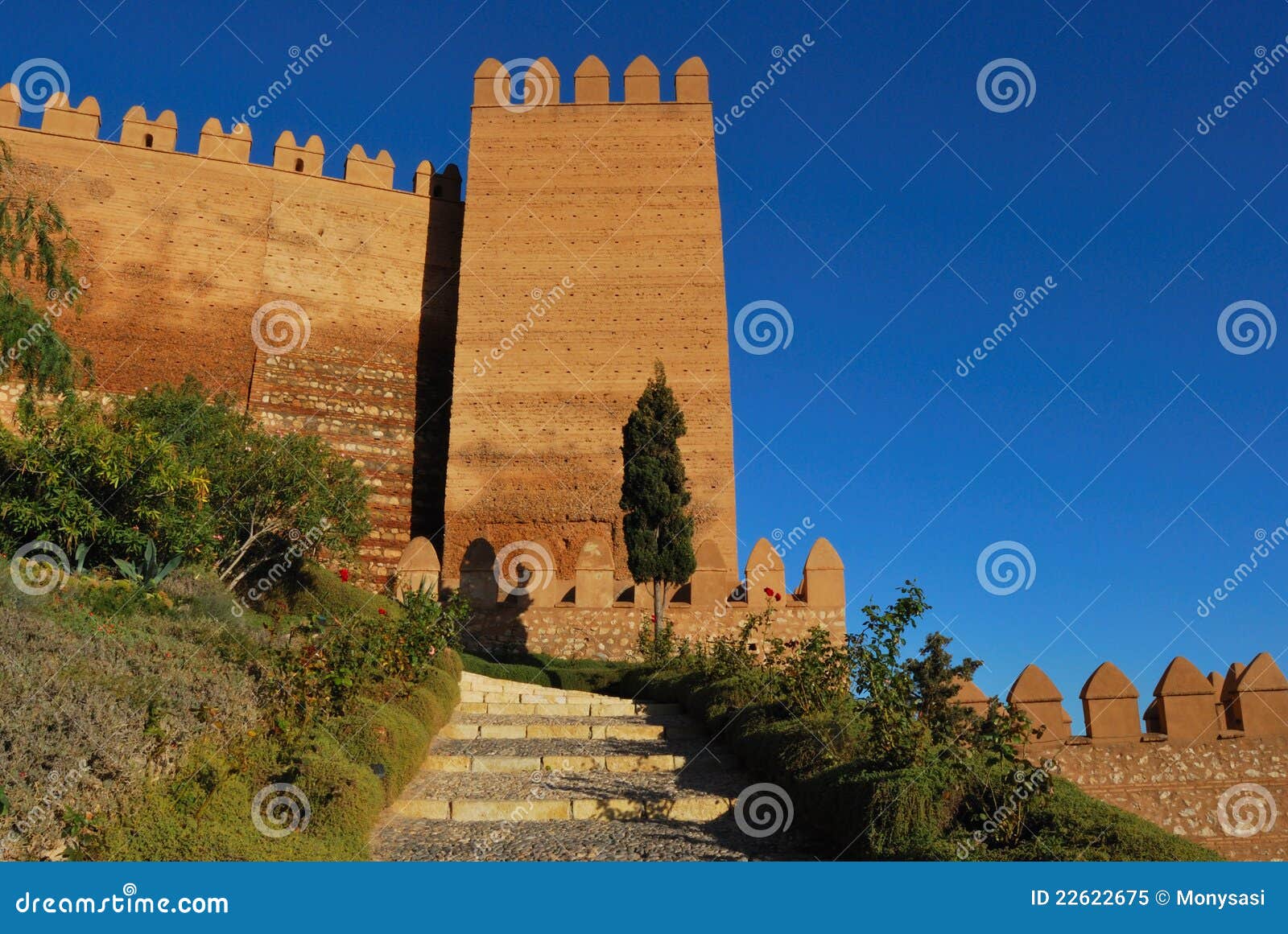 The Alcazaba stock image. Image of architecture, ancient - 22622675