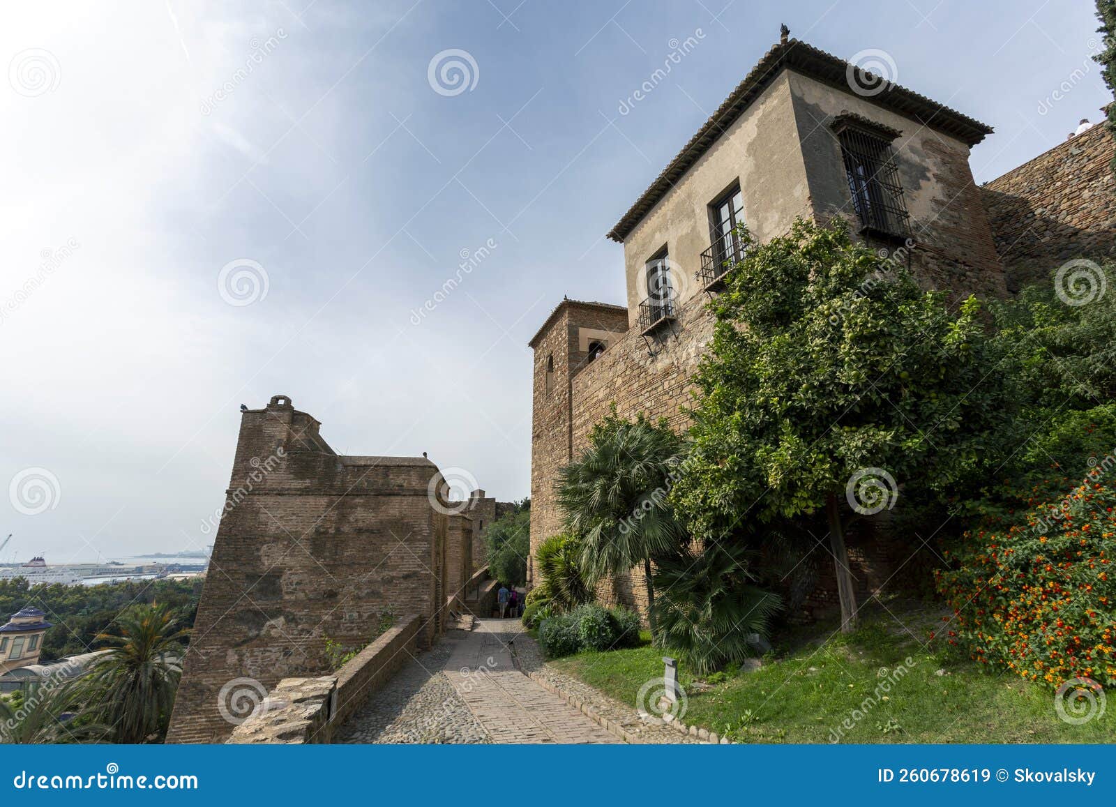 The Alcazaba of Malaga editorial stock image. Image of andalusian ...