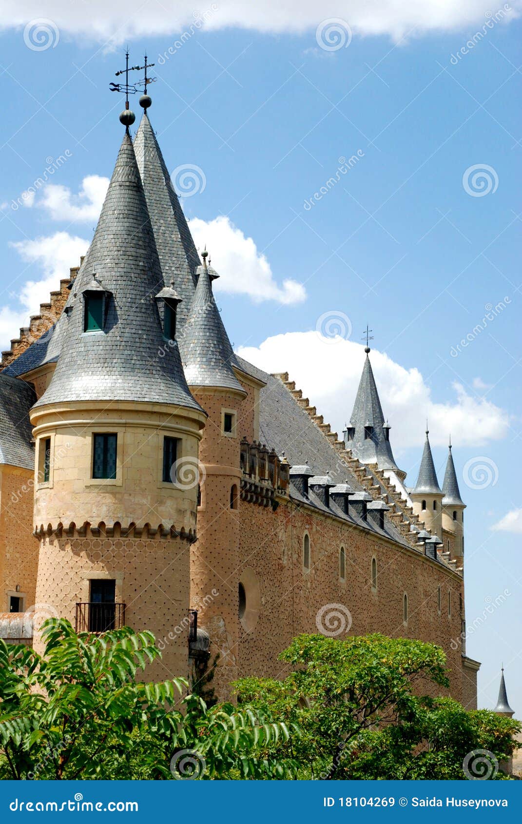 Alcazar castle stock image. Image of fort, fairy, outdoors - 18104269