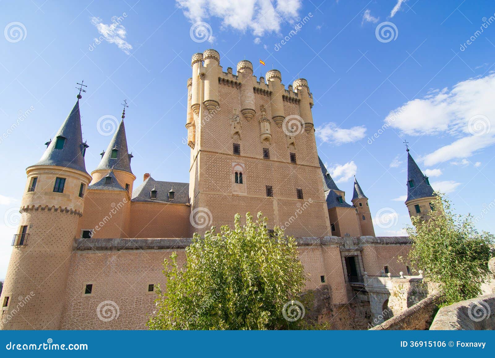 Alcazar stock photo. Image of castilla, alcazar, blue - 36915106