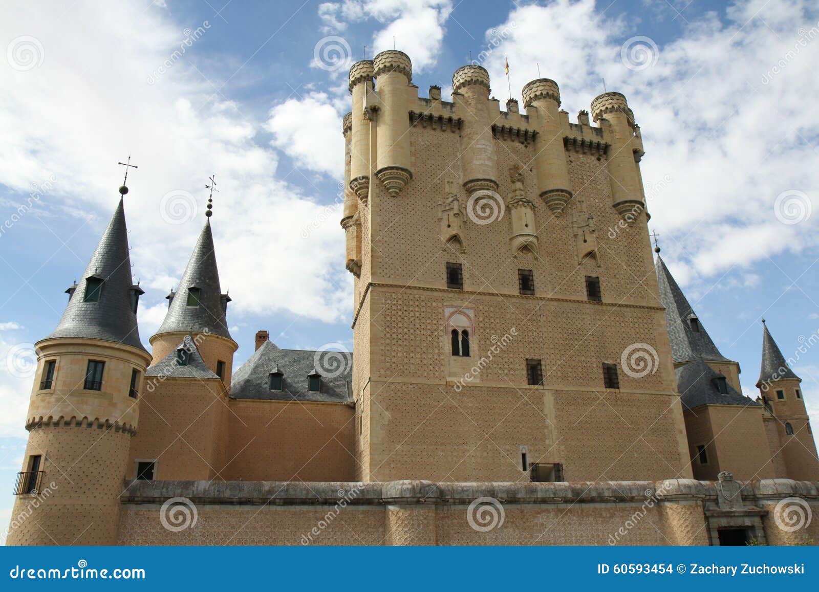 Alcazar Del Castillo De Segovia Foto de archivo - Imagen de exterior ...