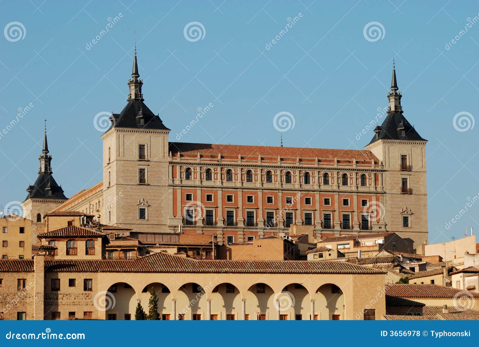 The Alcazar in Toledo stock photo. Image of european, castile - 3656978