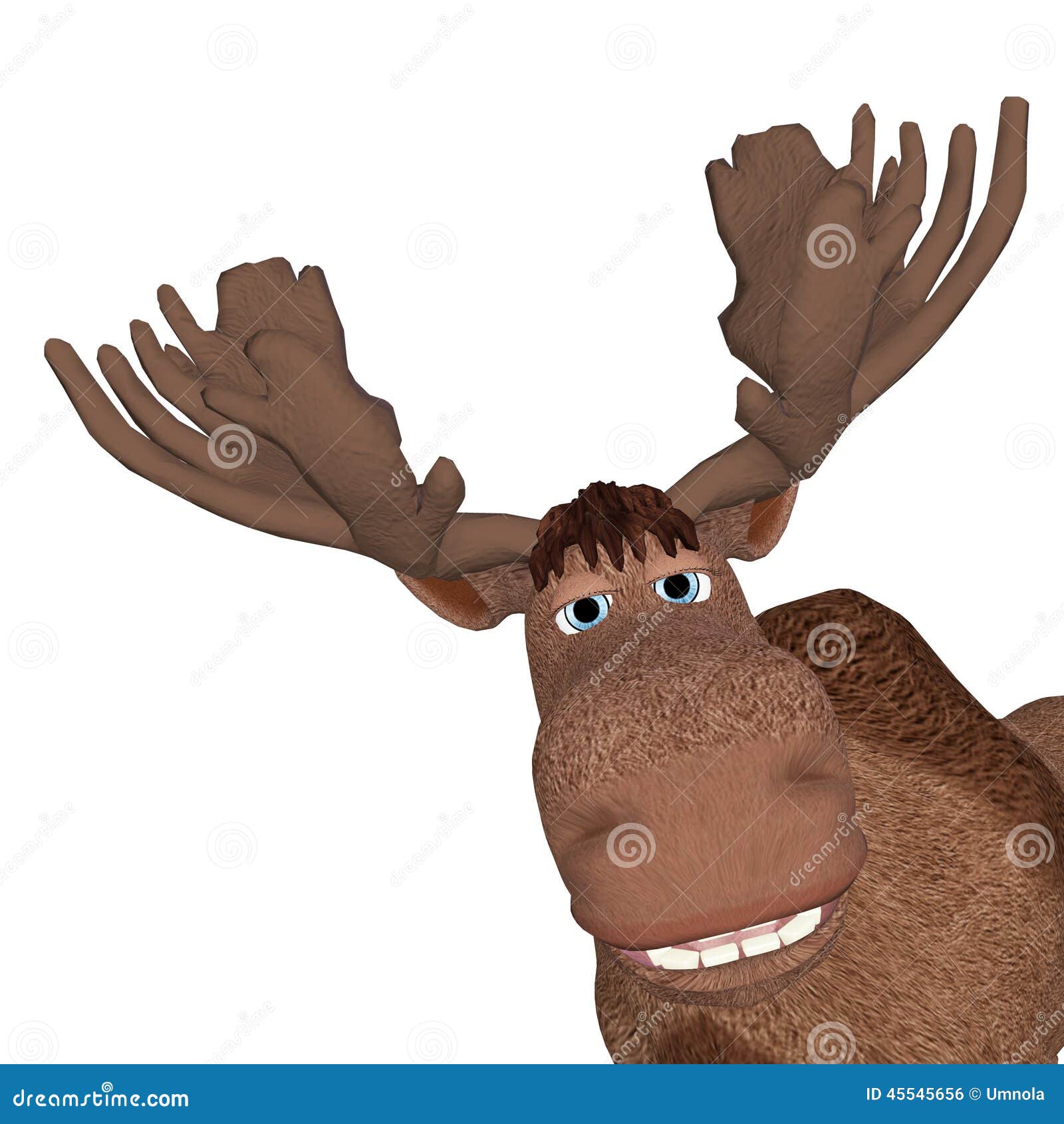 Alces de la historieta stock de ilustración. Ilustración de rinda ...