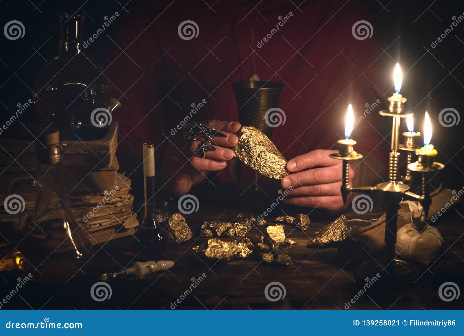 Alchemist. stock image. Image of charm, elixir, magician - 139258021