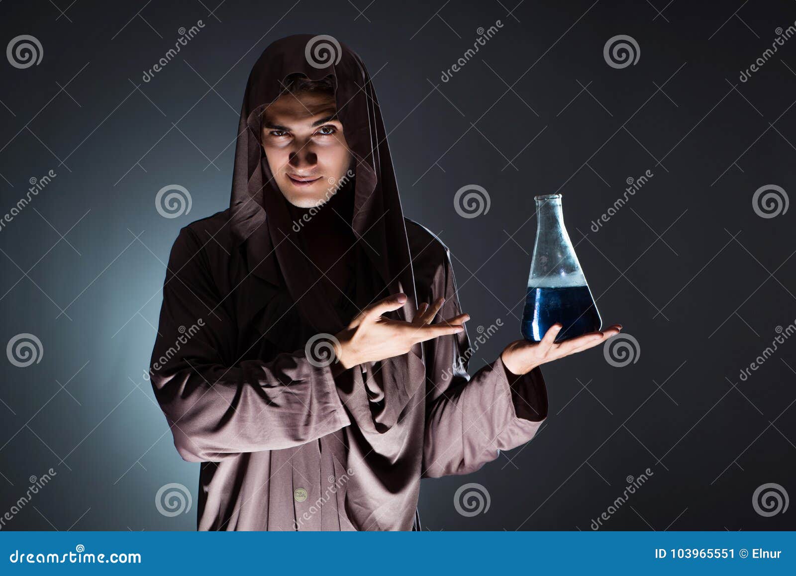 The Alchemist Doing Experiments in Alchemy Concept Stock Image - Image ...