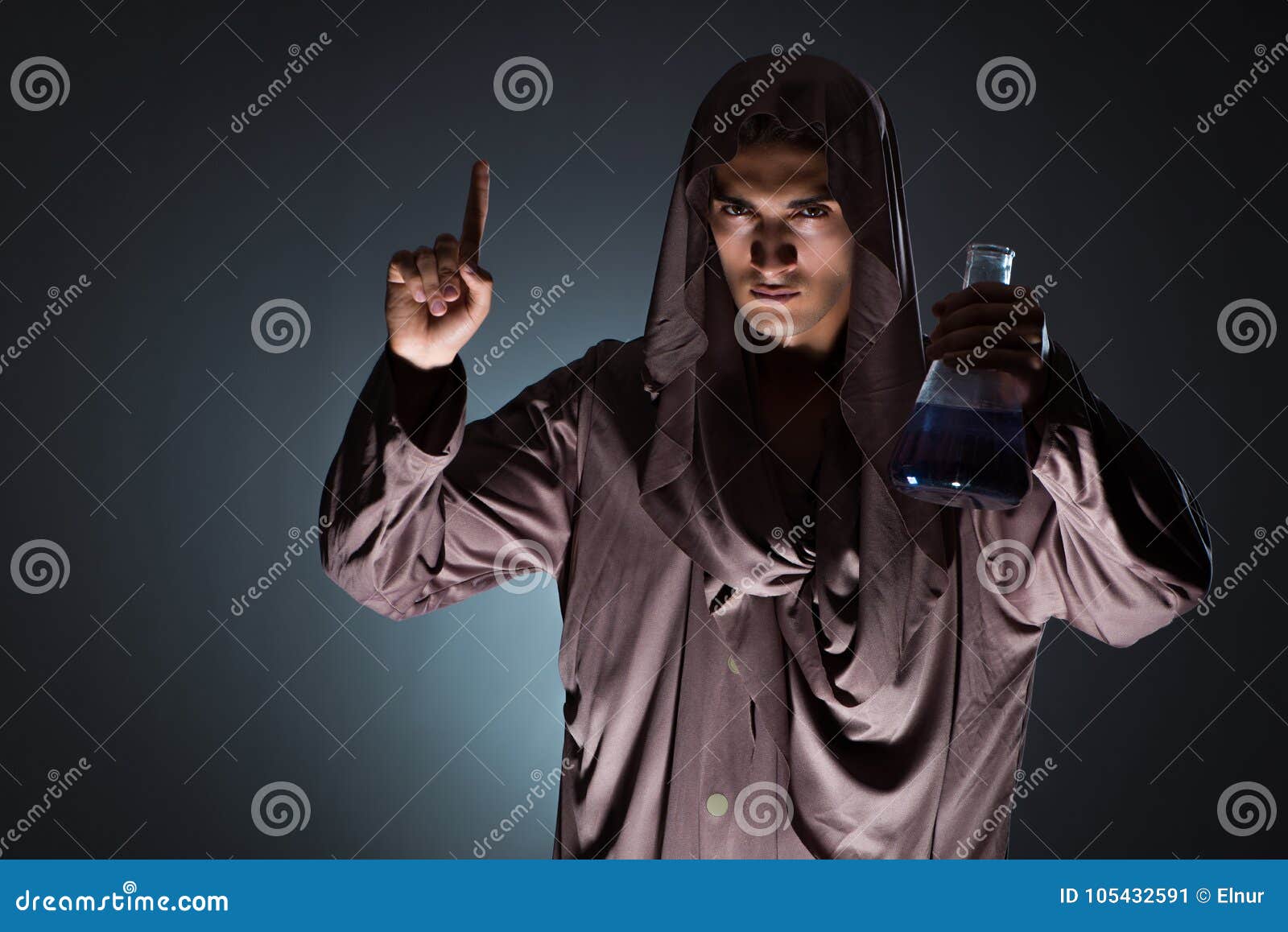 The Alchemist Doing Experiments in Alchemy Concept Stock Image - Image ...